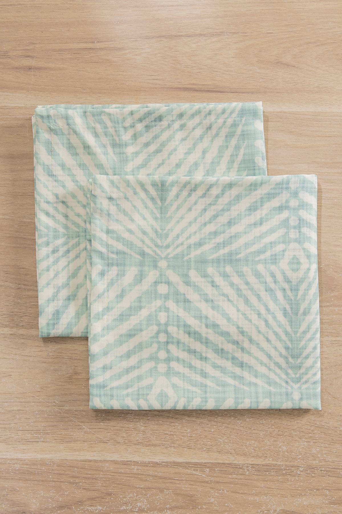 Set de Servilletas Cuadradas Verde Agua Bella Tavola x2 | De Prati Tienda Online