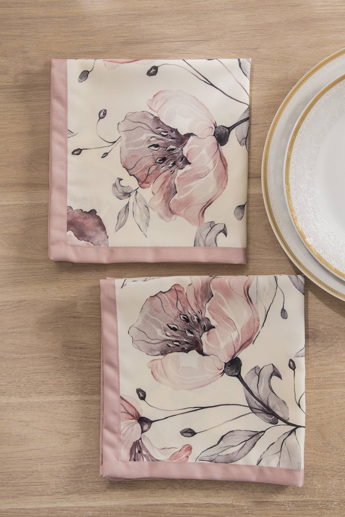 Set de Servilletas Cuadradas Floreadas Bella Tavola x2 | De Prati Tienda Online