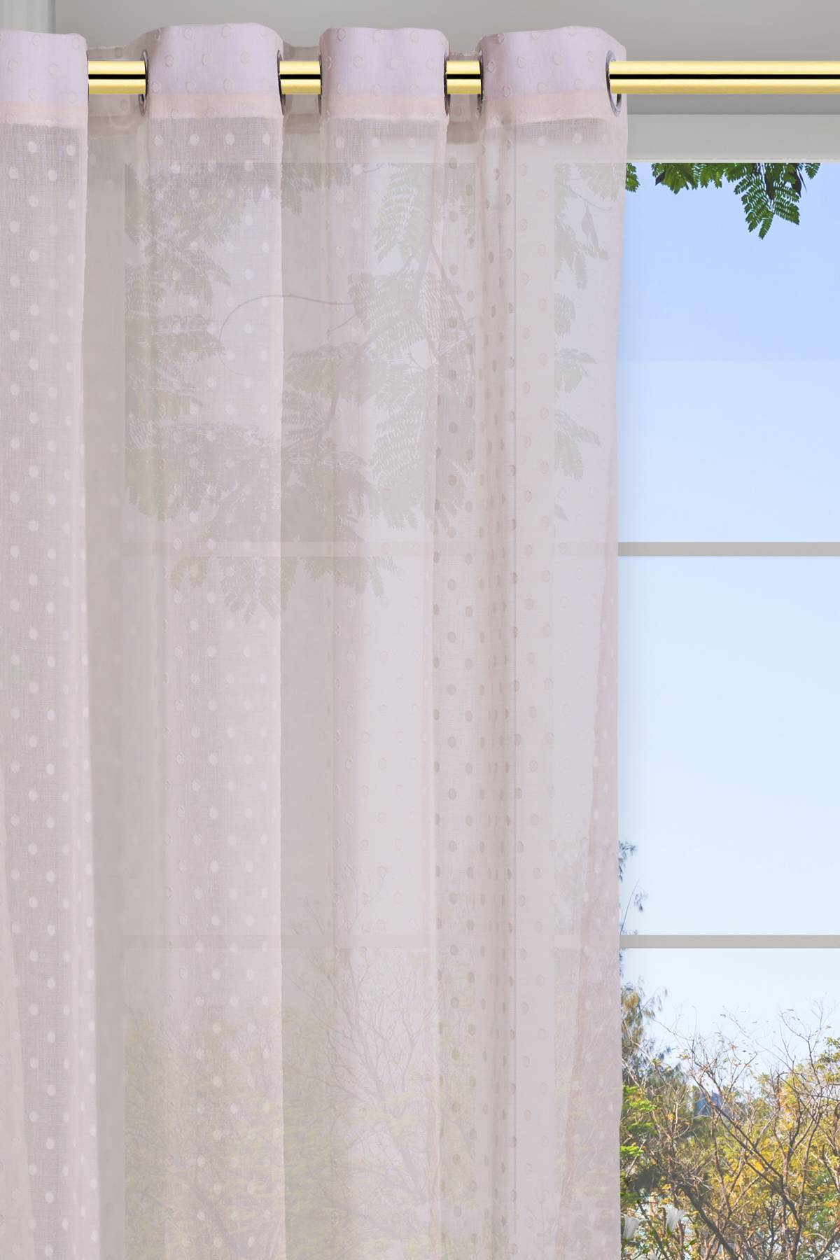 Visillo Palo de Rosa Deconova | Deprati Tienda Online