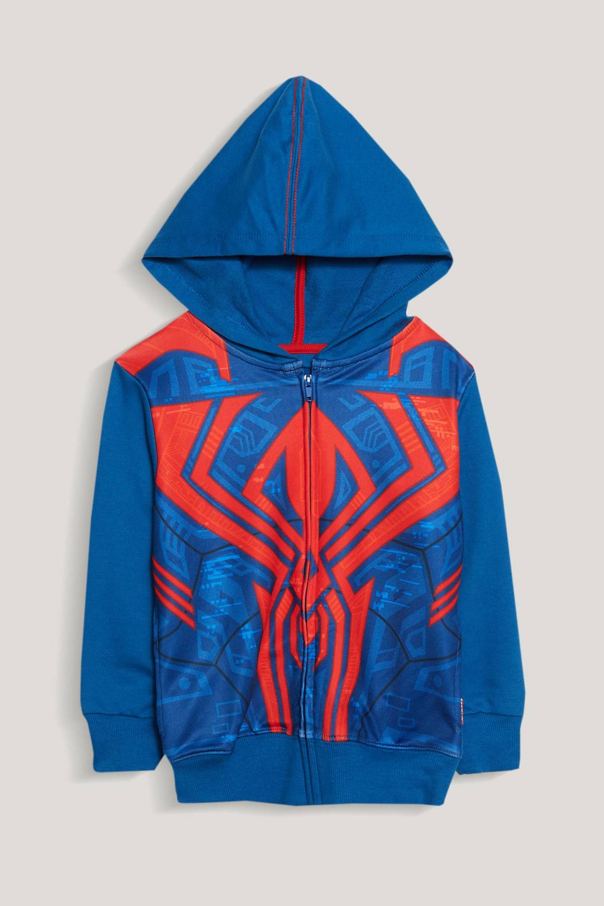 Chompa Estampada con Antifaz en Capucha Spider-Man | De Prati Tienda Online
