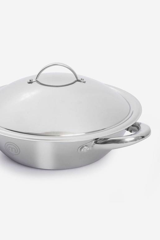 Wok de acero inoxidable Umco Triply MasterChef | De Prati Tienda Online