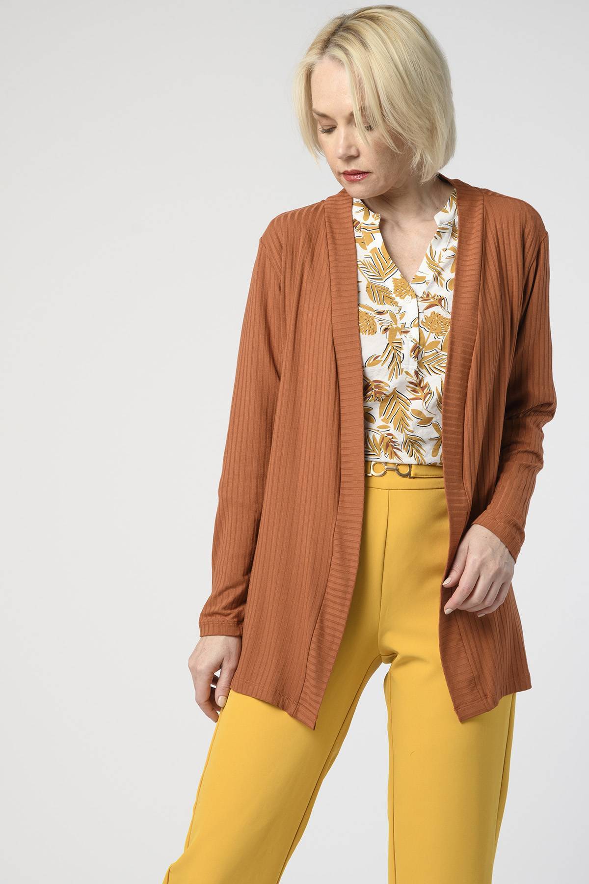 Cárdigan en Rib Amanda | De Prati Tienda Online