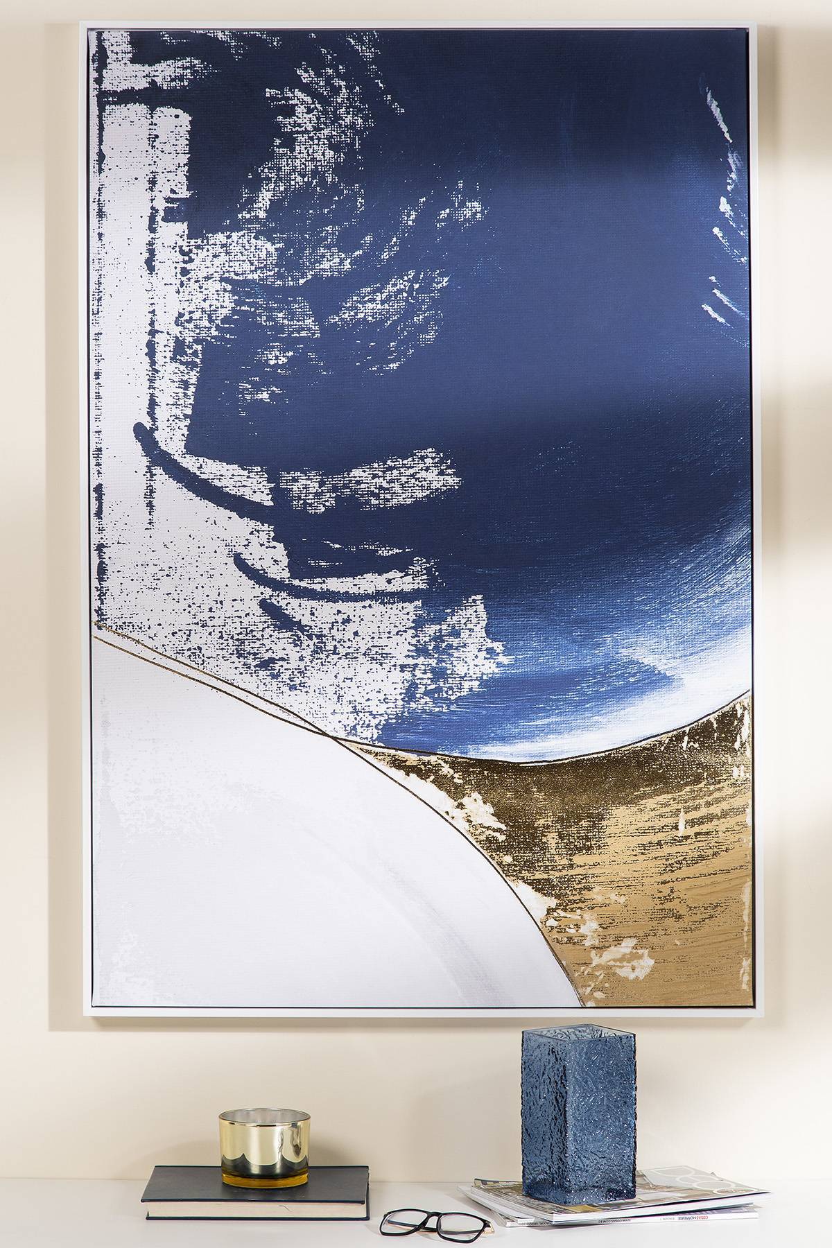 Cuadro Azul con Dorado Concepts | Deprati Tienda Online