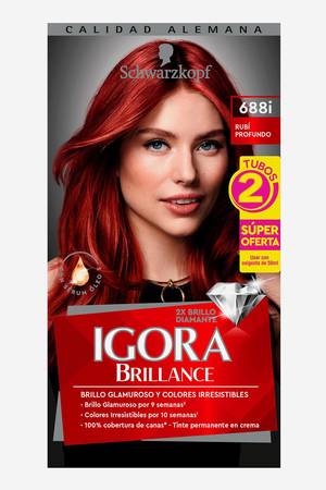 Tinte Schwarzkopf Igora Brillance 688 Rojo Rubí | Deprati Tienda Online
