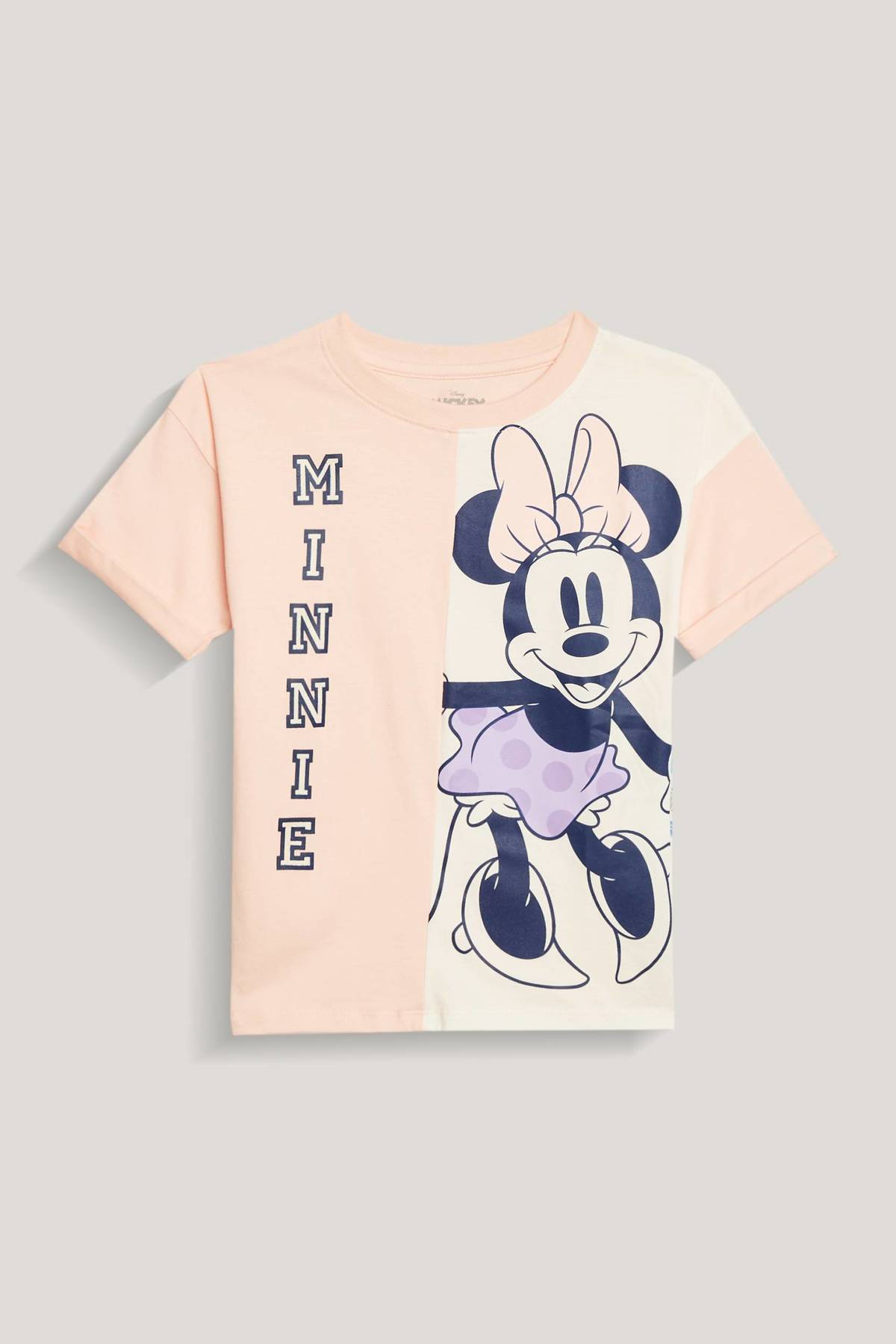 Camiseta con Cortes y Estampado Minnie Mouse | De Prati Tienda Online