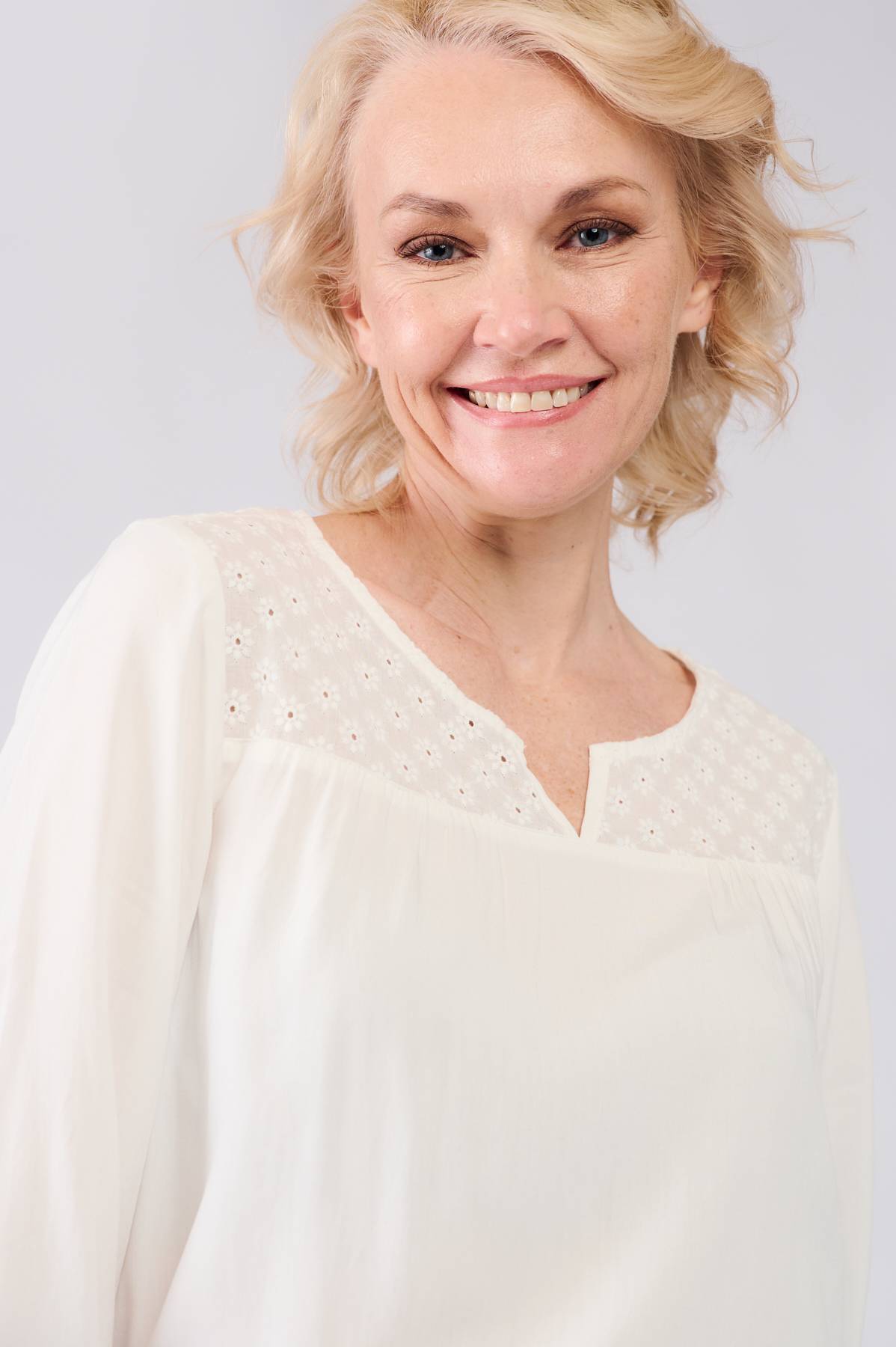 Blusa Detalle de Randa Amanda | De Prati Tienda Online