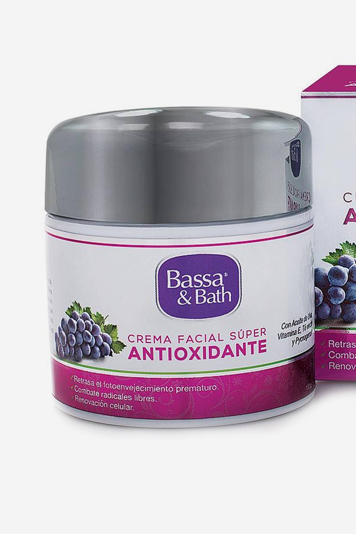 Crema facial Súper Antioxidante Bassa & Bath 100 g | Deprati Tienda Online