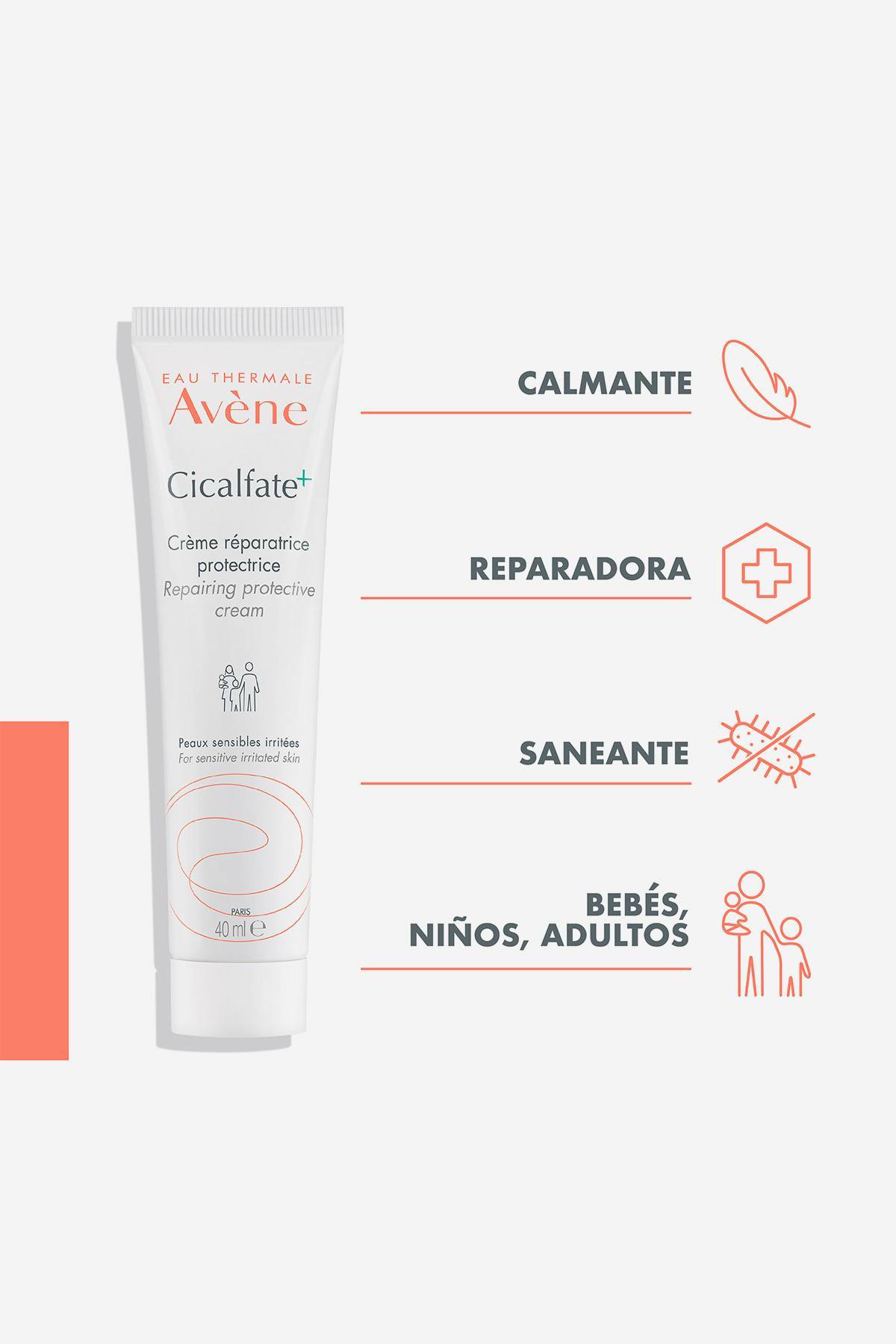 Crema Cicatrizadora Cicalfate Avène 40 ml | Deprati Tienda Online