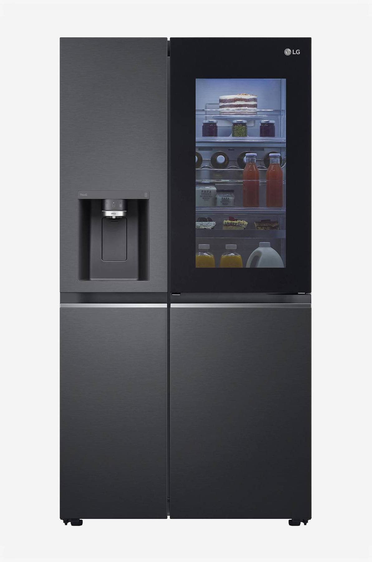 Refrigeradora Side By Side InstaView LG Negra de 674 Litros LS66SXTC ...