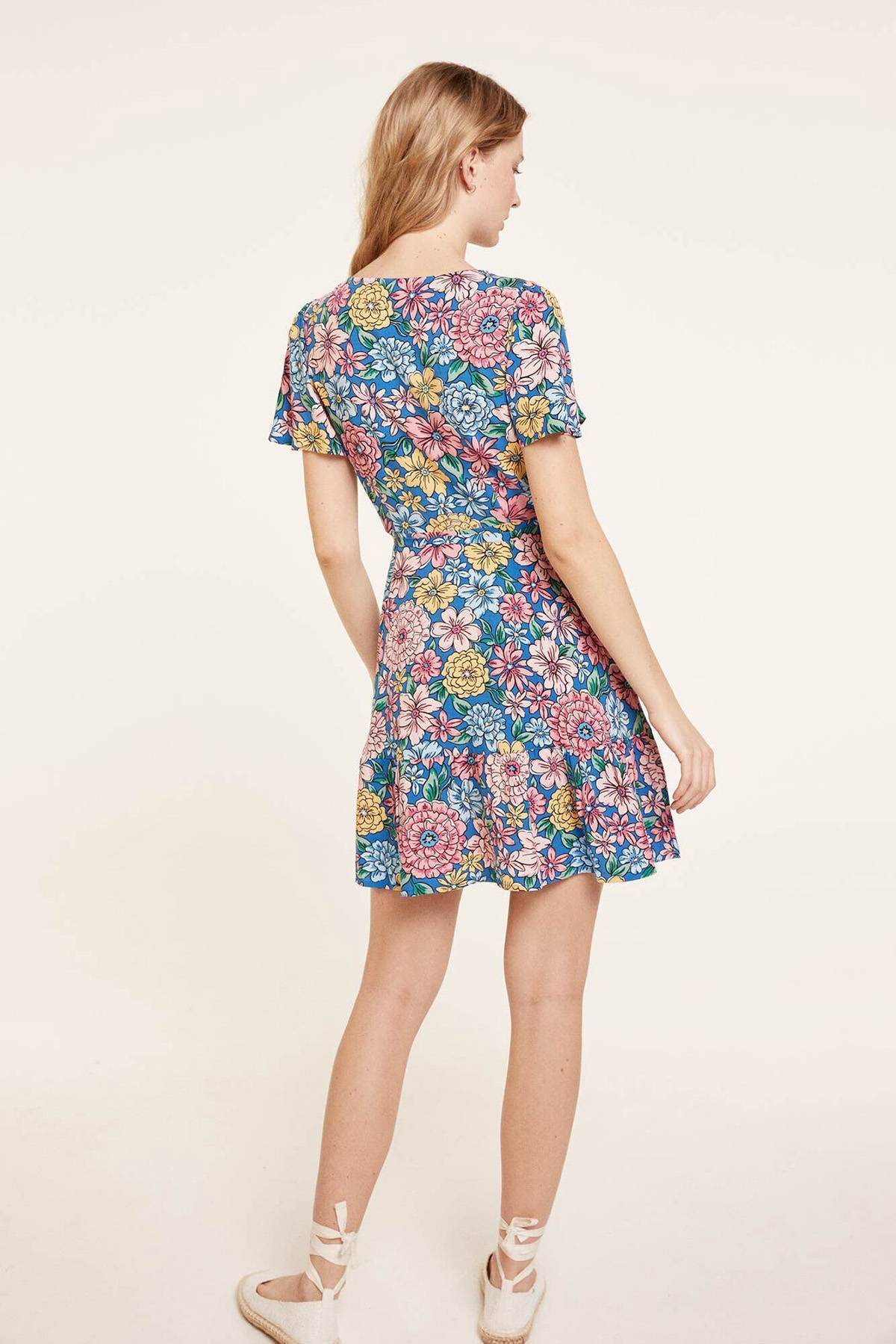 Vestido Corto Estampado Springfield | De Prati Tienda Online