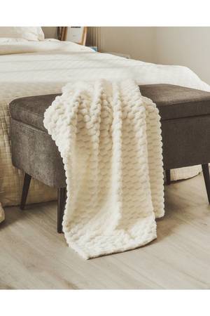 Cobija Throw Waffle Deconova | Deprati Tienda Online
