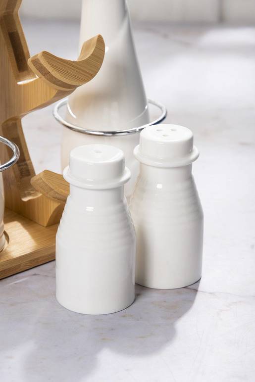 Set de Alcuzas de Cerámica con Base de Madera | Deprati Tienda Online