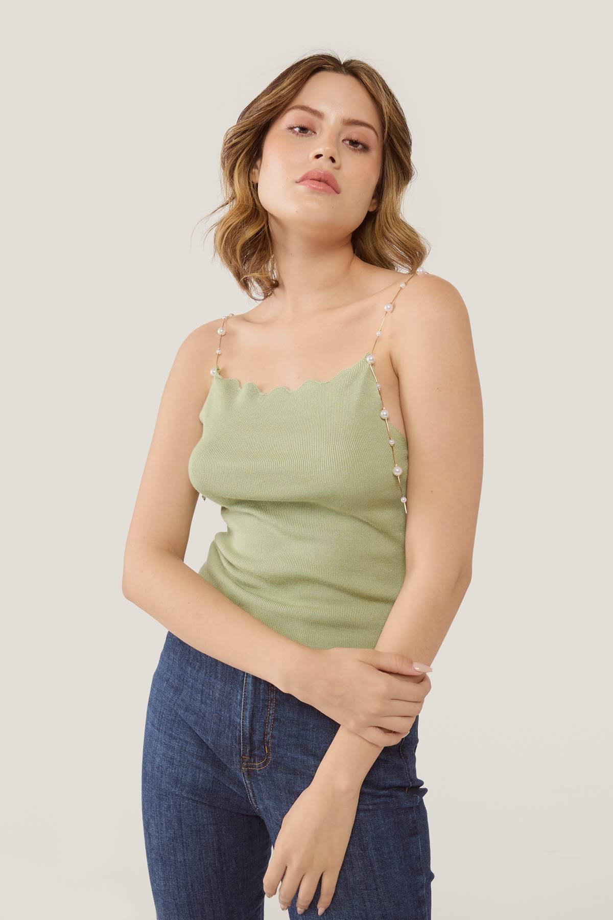 Camiseta Tejida con Perlas Look Express | De Prati Tienda Online