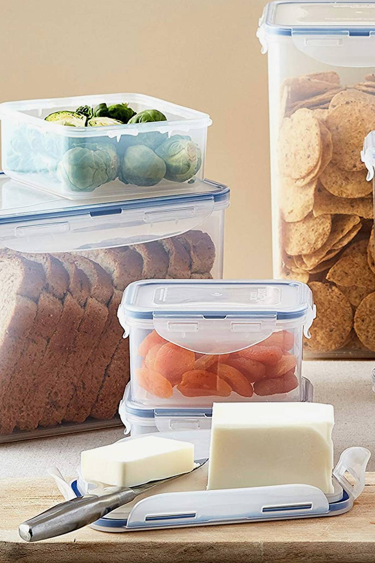 Recipiente Rectangular de Plástico Lock and Lock 350ml | Deprati Tienda ...