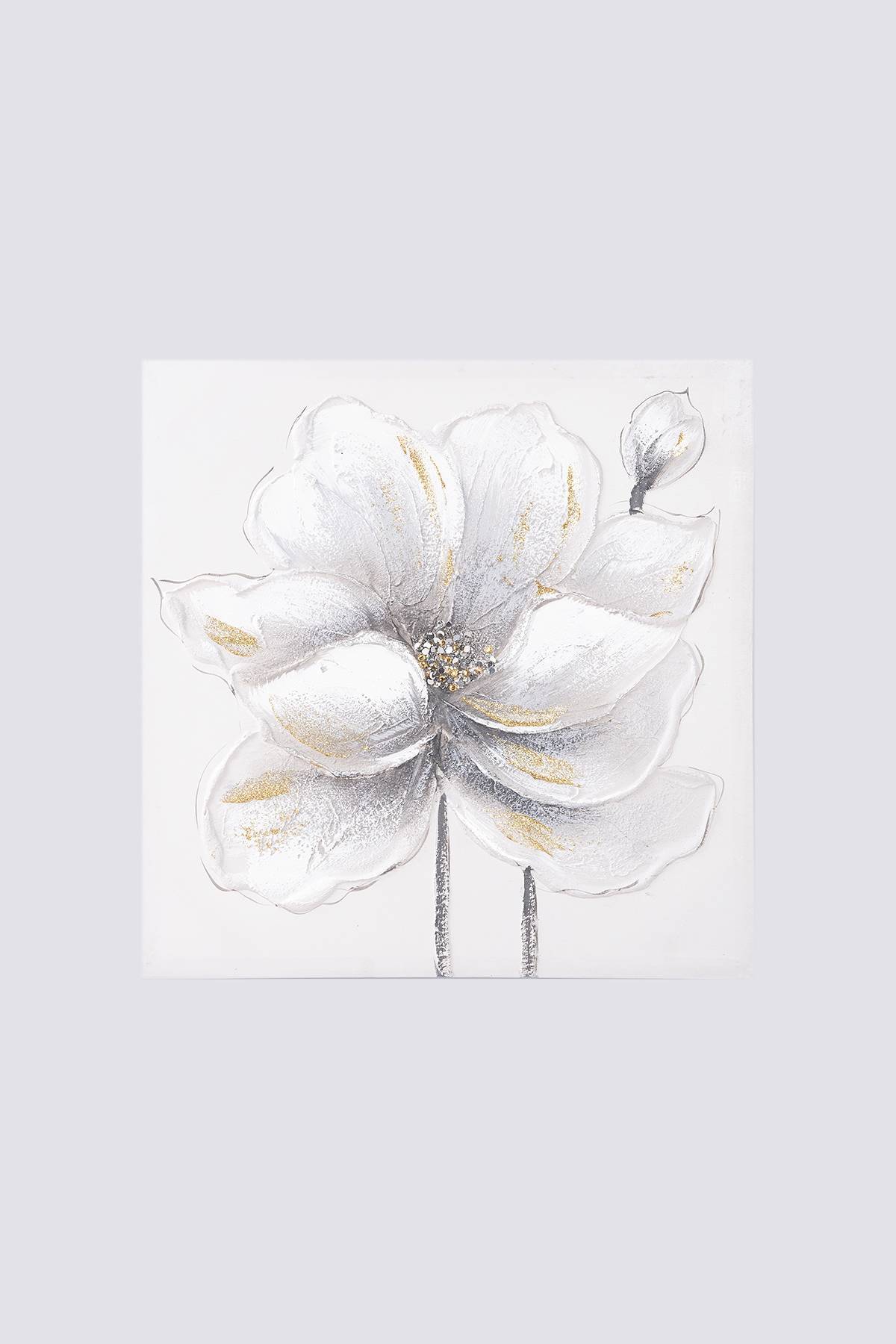 Cuadro Flor plateada Concepts | De Prati Tienda Online