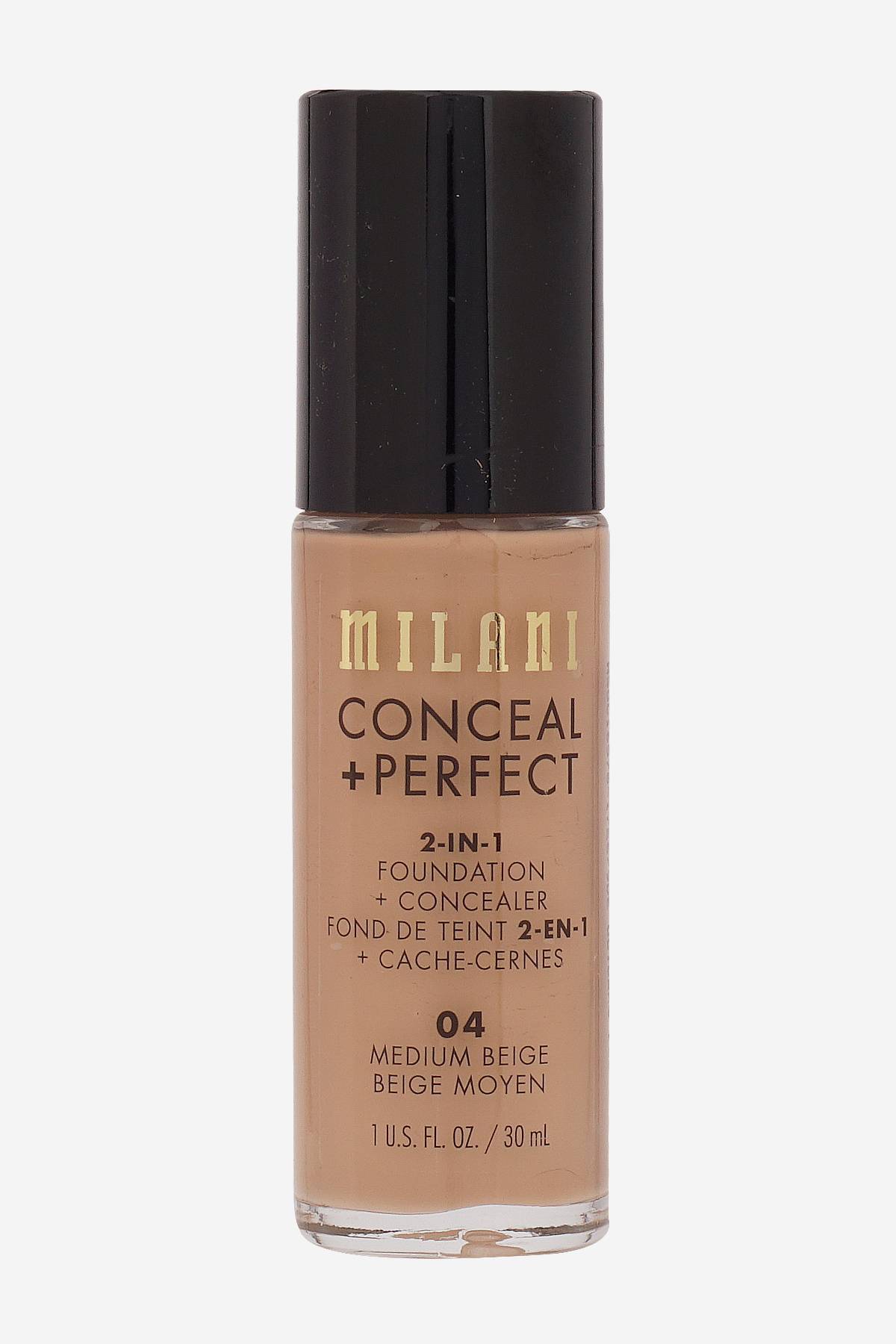 Base Líquida Conceal + Perfect Milani Medium Beige 04 | Deprati Tienda Online