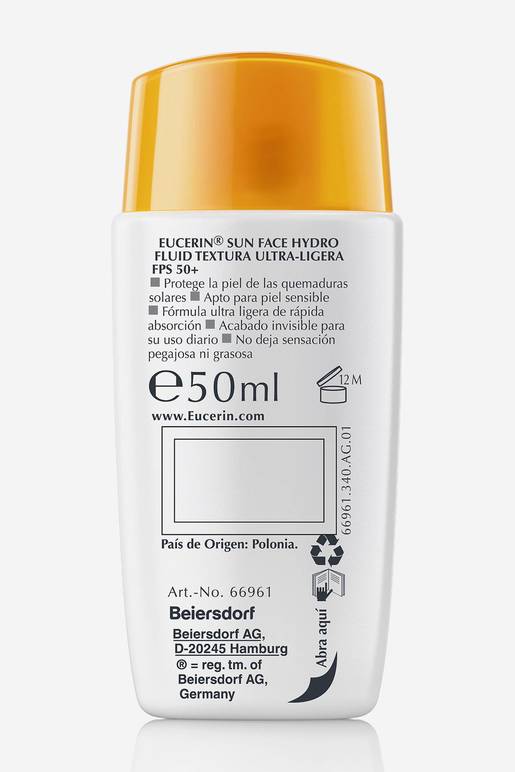 Protector Solar Facial Hydro Fluid Eucerin 50ml | Deprati Tienda Online