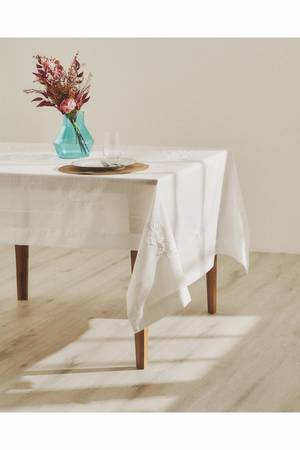 Mantel Rectangular Blanco 6 Puestos Deconova | De Prati Tienda Online