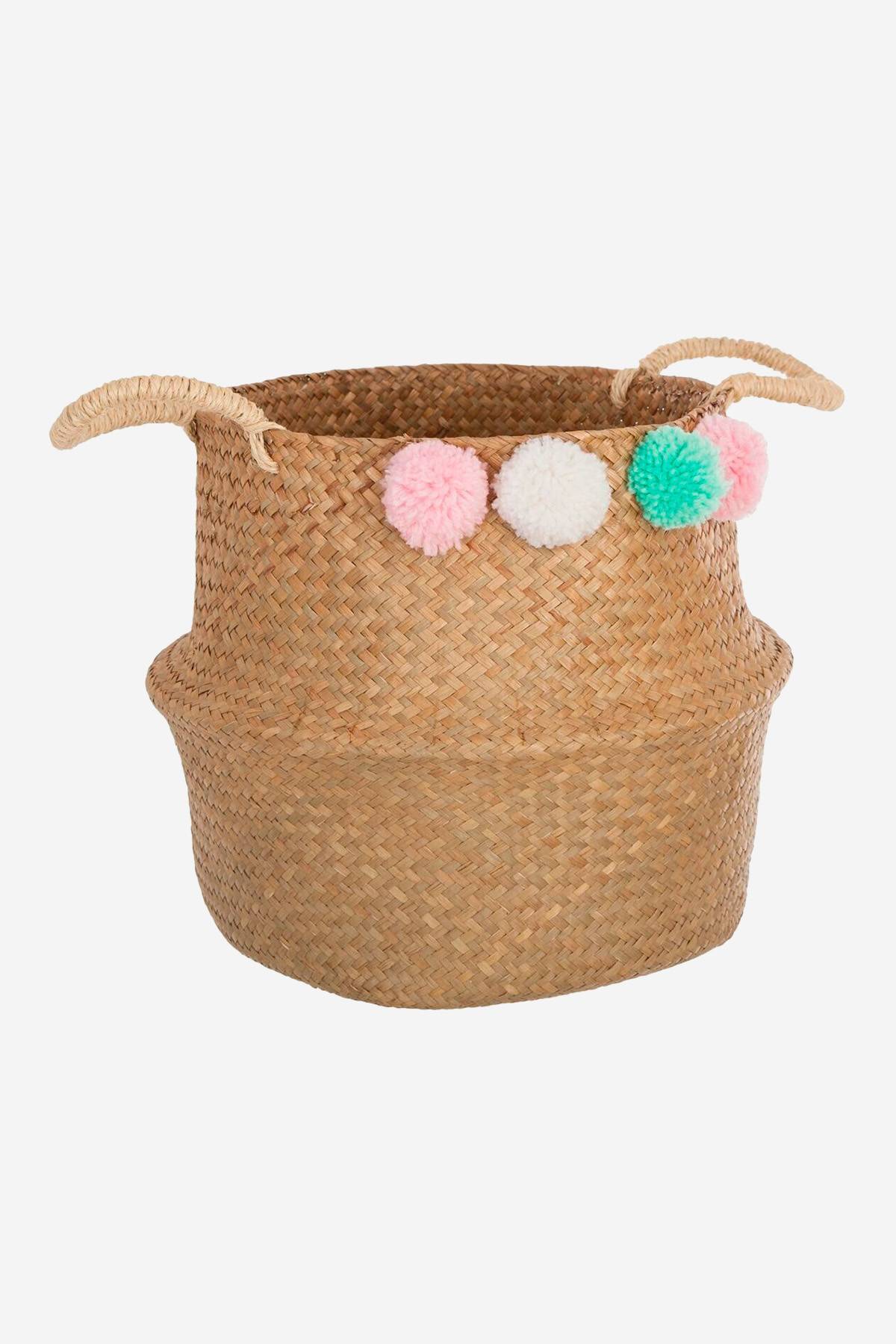 Cesta con Pompones Five | Deprati Tienda Online