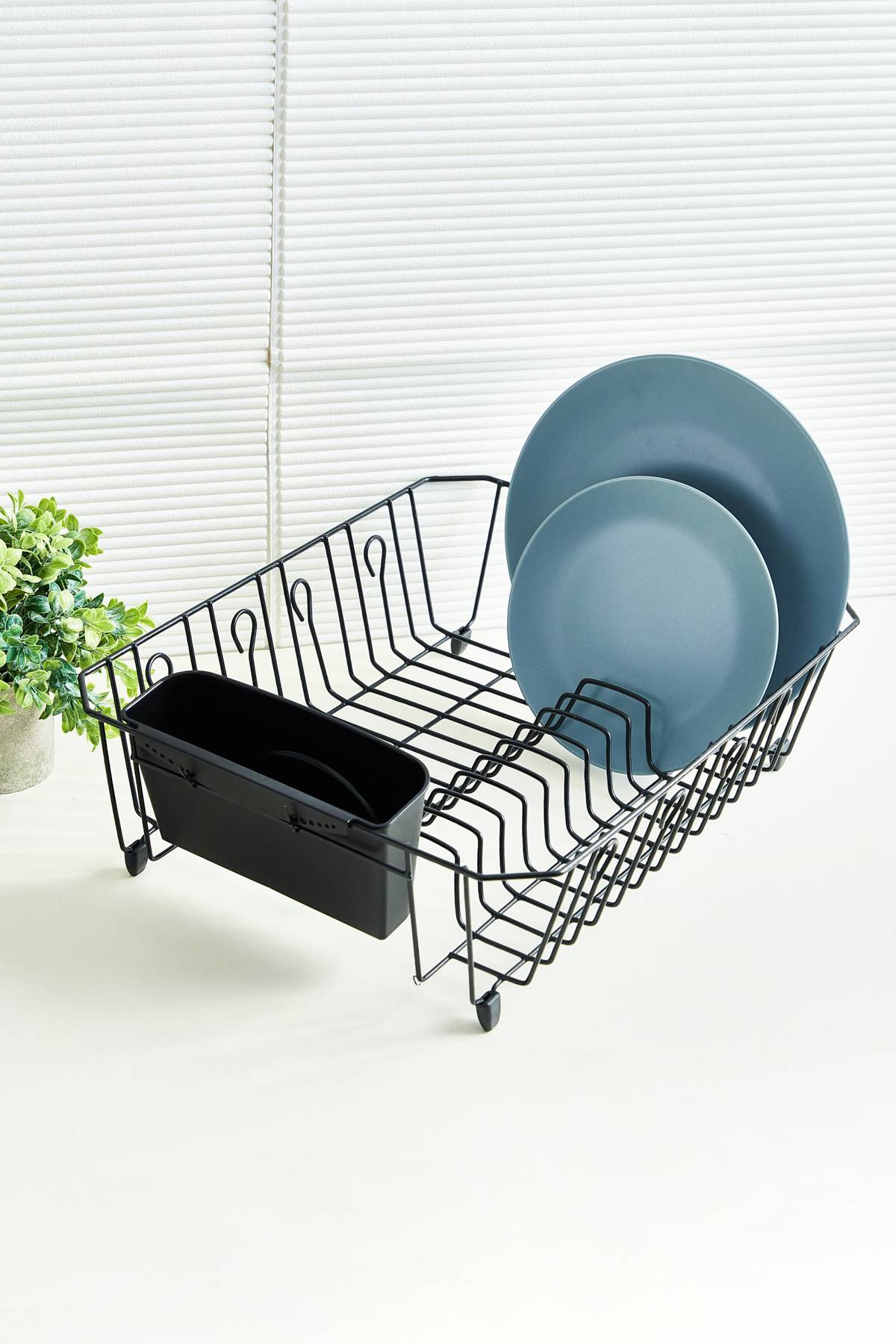 Escurridor de Platos Home Basics Negro | Deprati Tienda Online