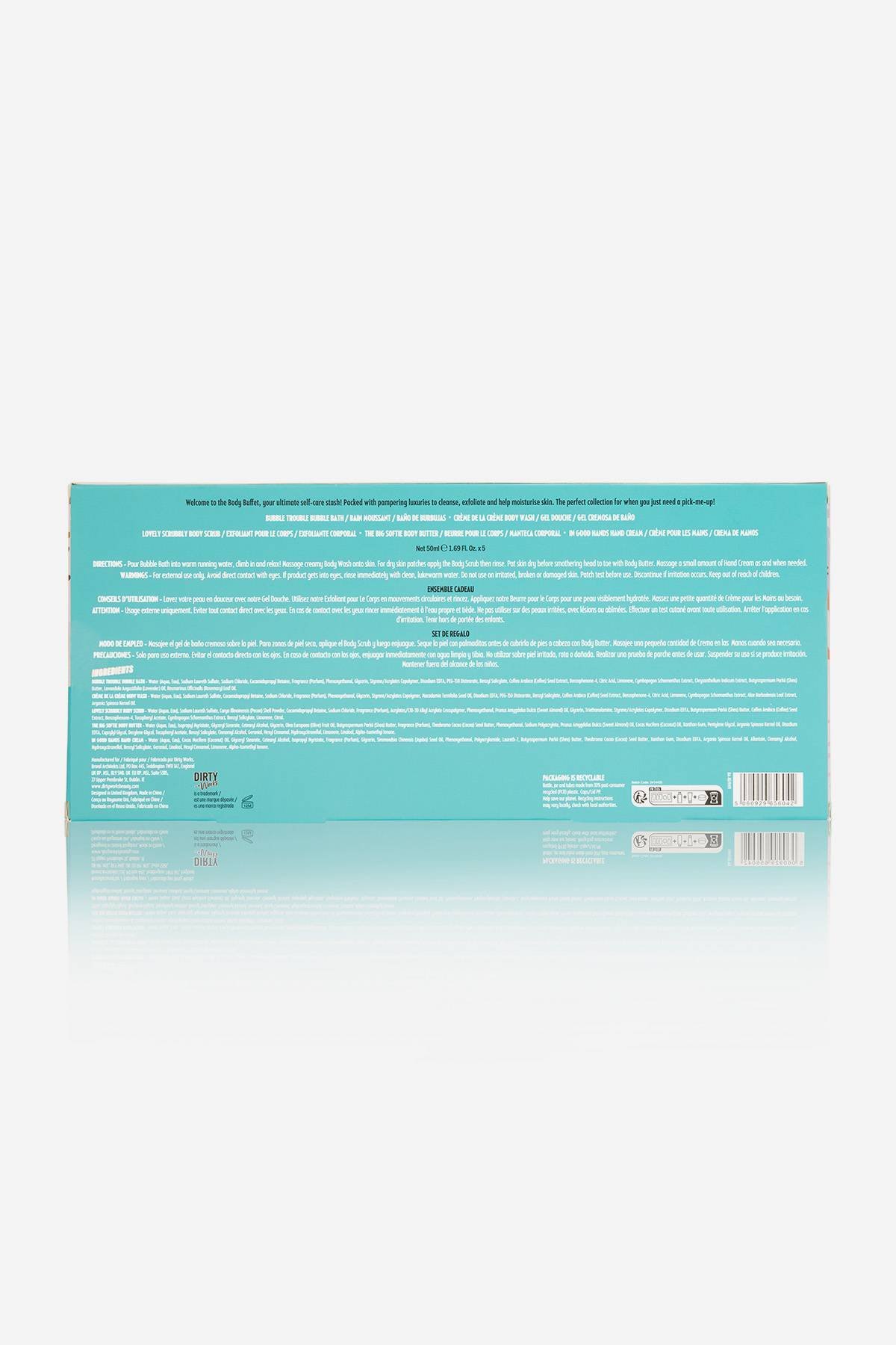 Set Body Buffet Dirty Works x5 | Deprati Tienda Online