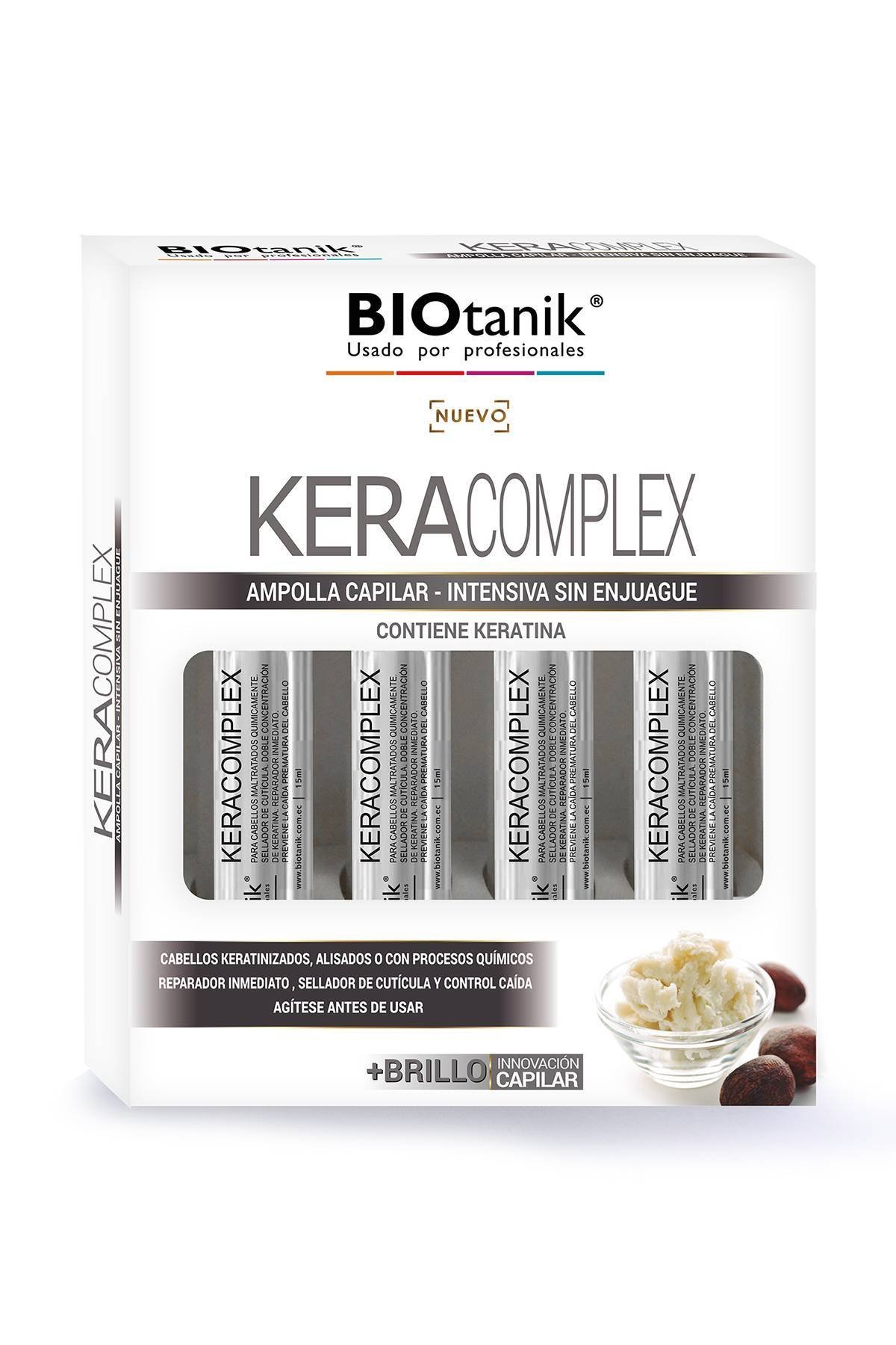 Pack de ampollas Biotanik keratina x4 | Deprati Tienda Online