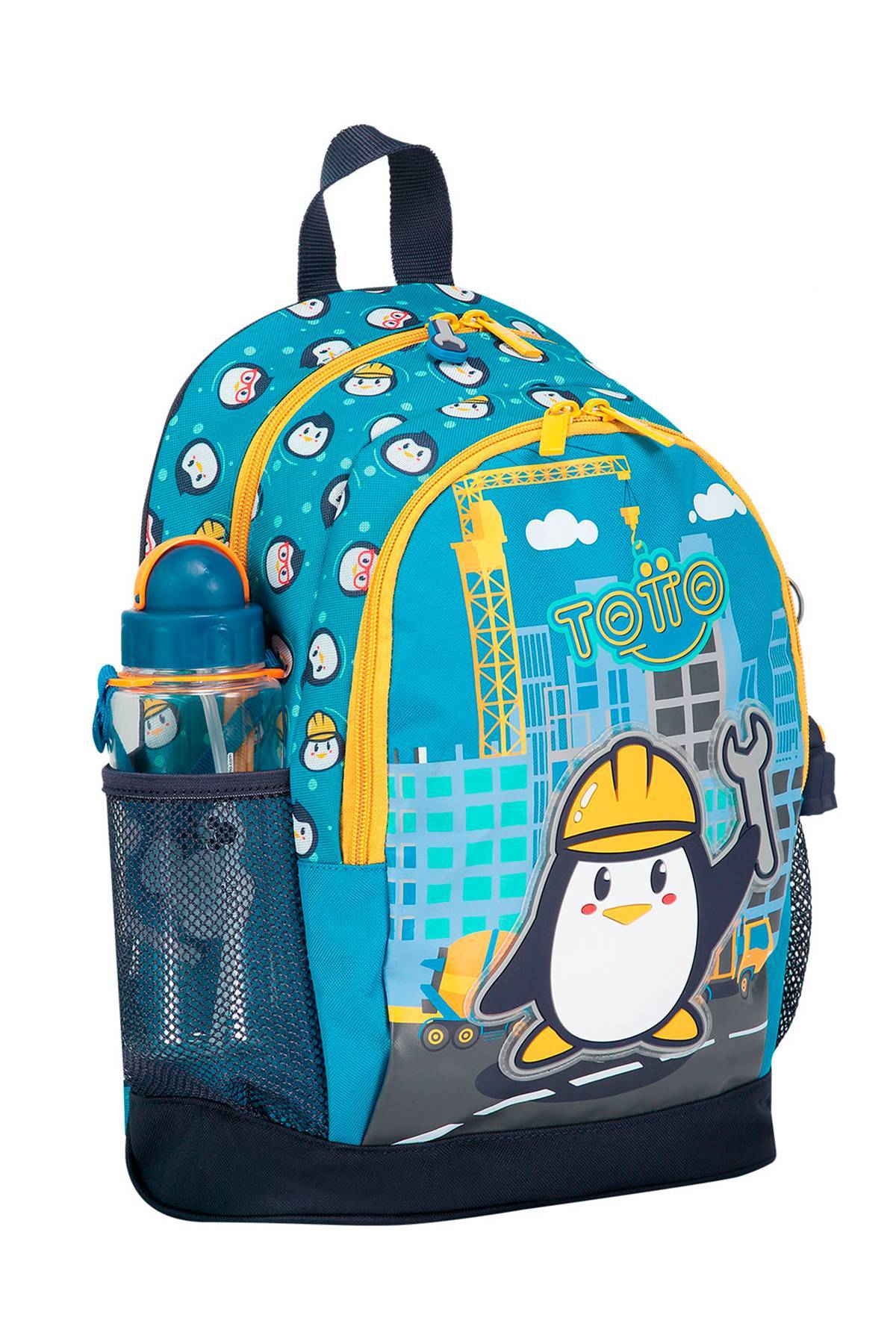Mochila Infantil Funny Penguin M Totto | De Prati Tienda Online