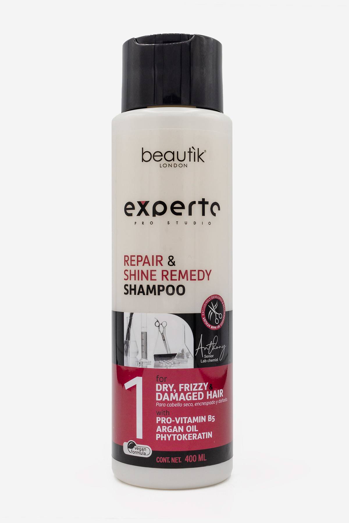 Shampoo Repair & Shine Remedy Beautik Experto Pro Studio 400 ml ...