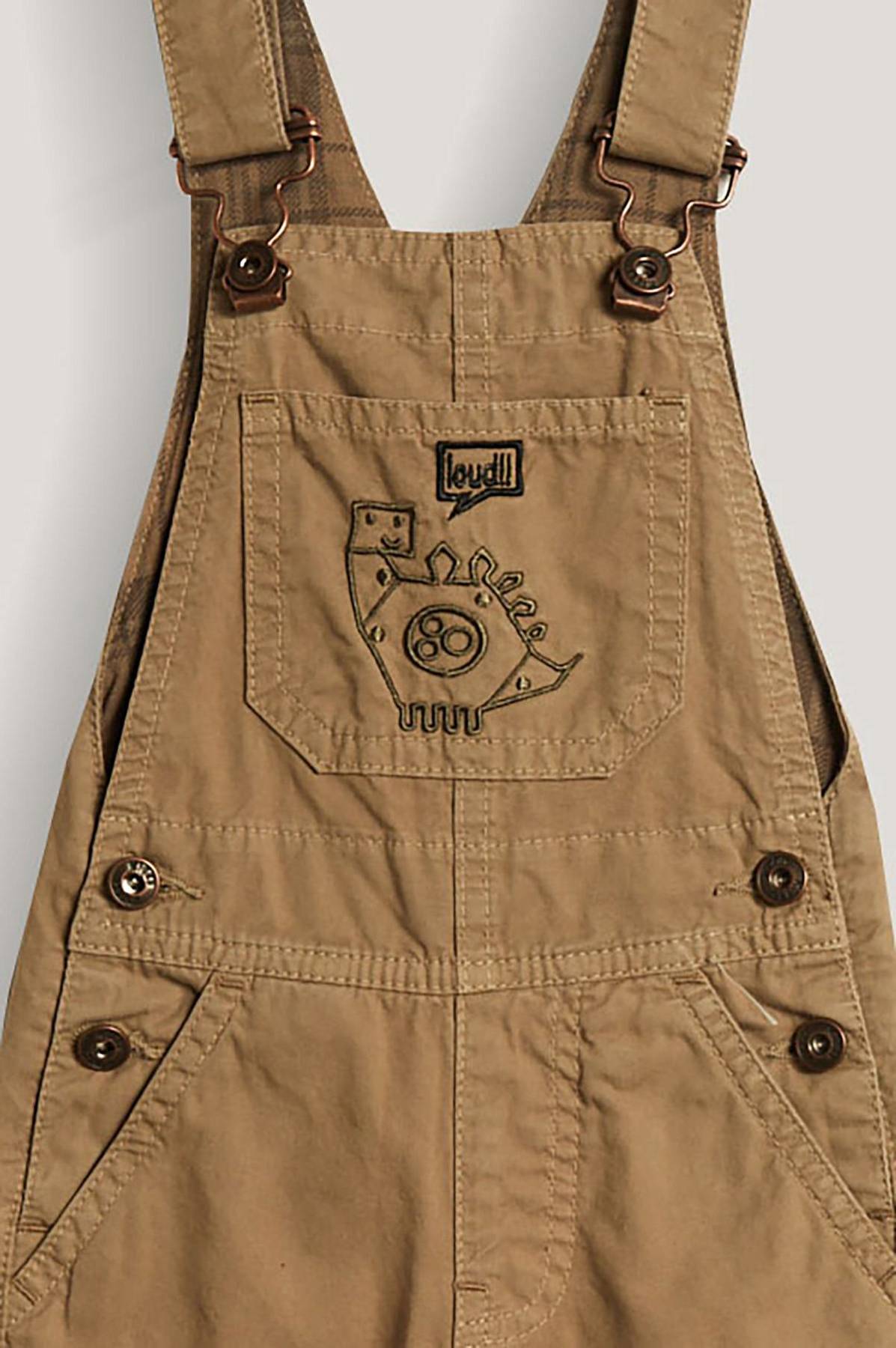 Overol de Gabardina Largo con Estampado Baby Kiddo | De Prati Tienda Online