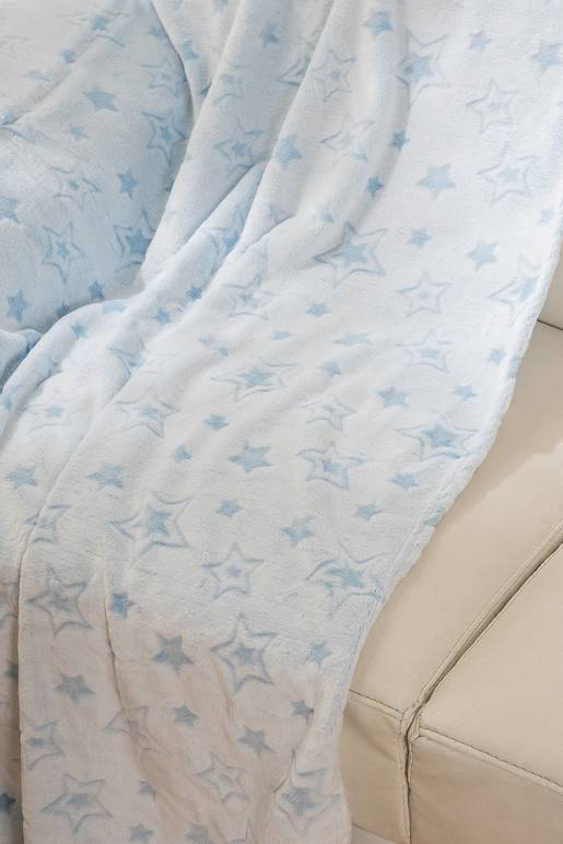 Cobija Estrellas Celeste con Cojín Deconova | De Prati Tienda Online