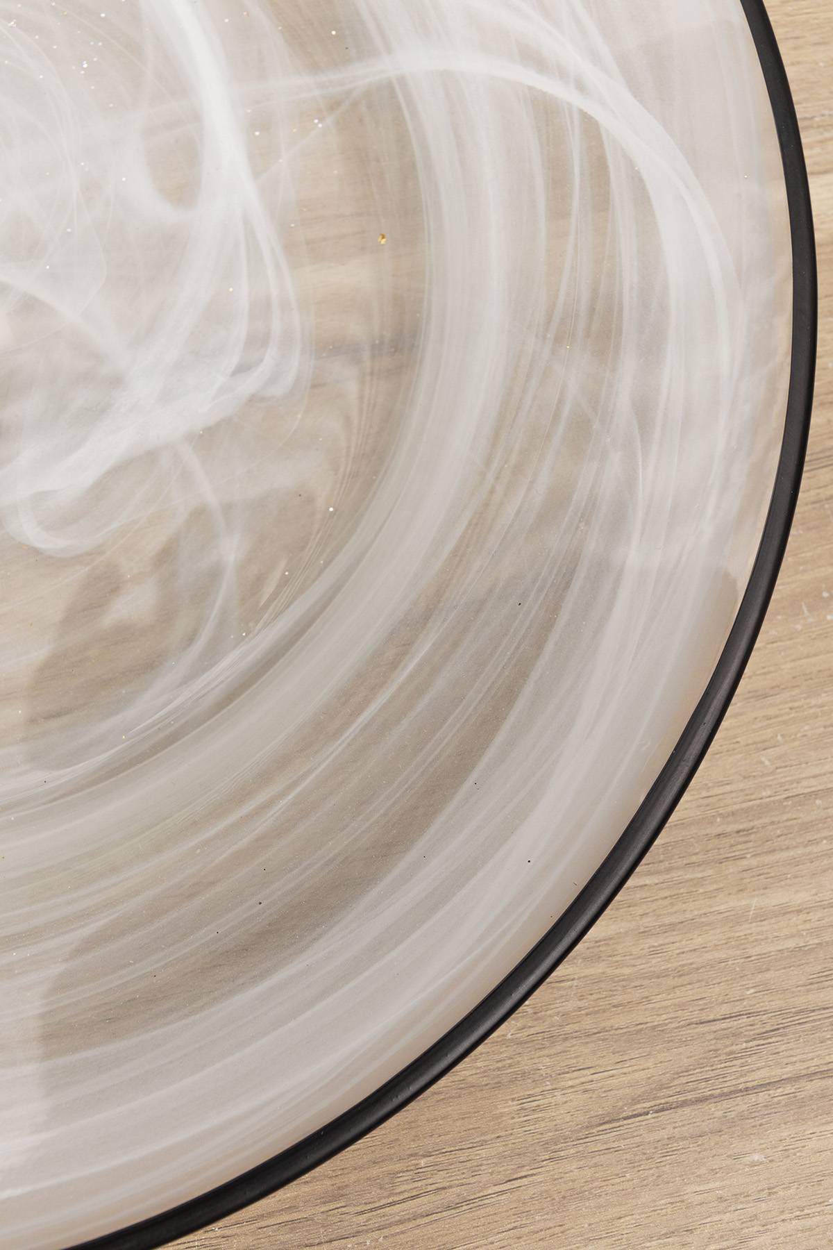 Plato Base de Vidrio Blanco | Deprati Tienda Online