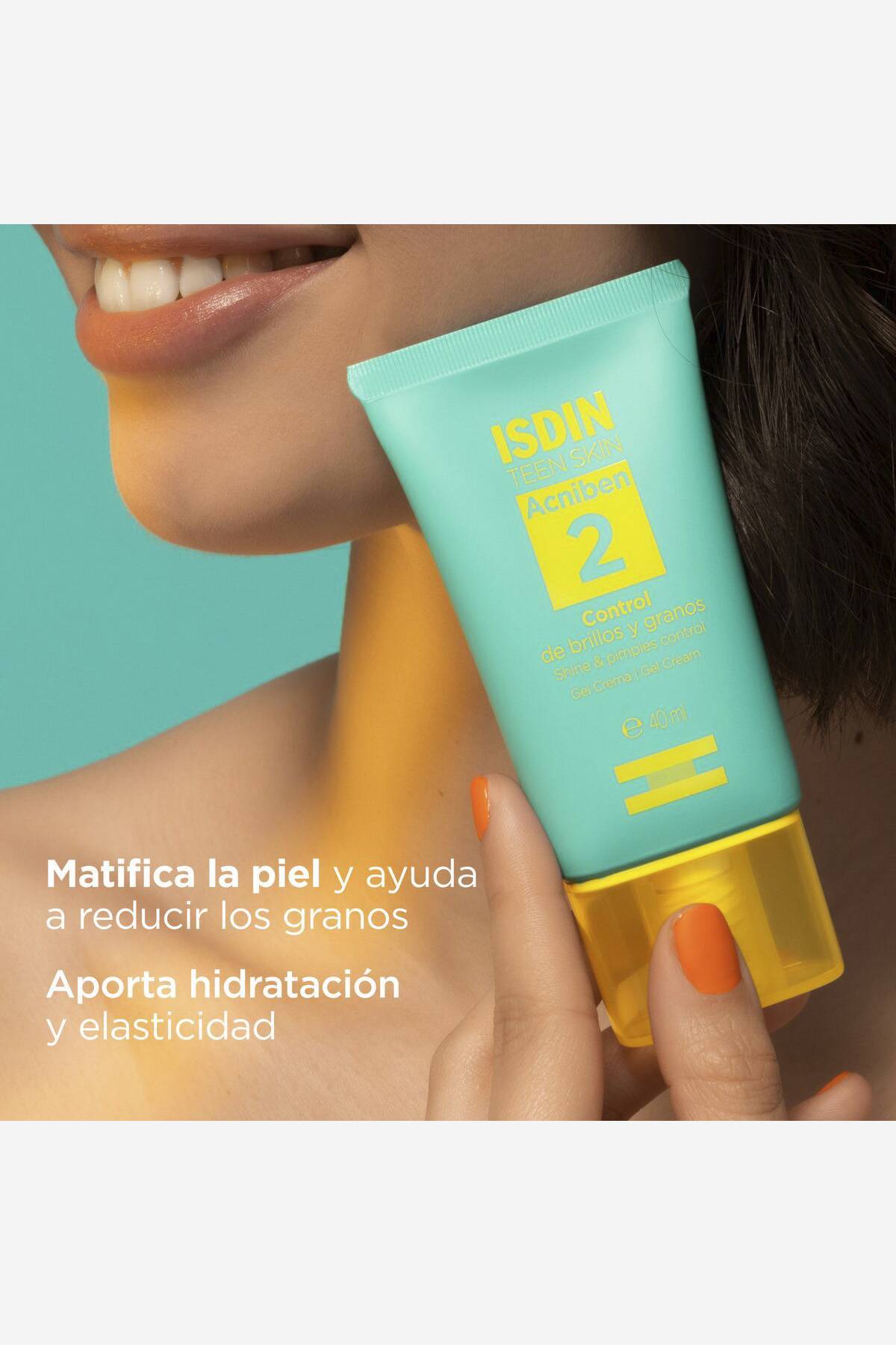 Crema en Gel Acniben 2 Control de Brillo y Granos Isdin Teen Skin 40 ml ...