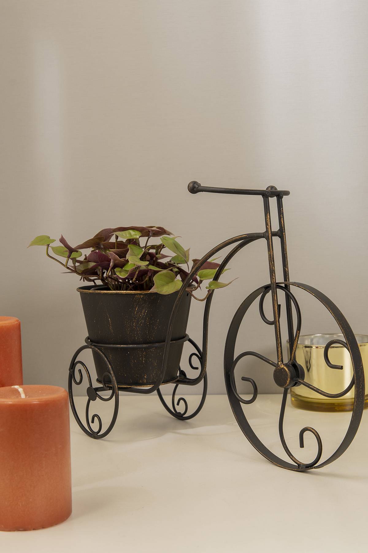 Porta Macetero de Hierro Negro Concepts | De Prati Tienda Online