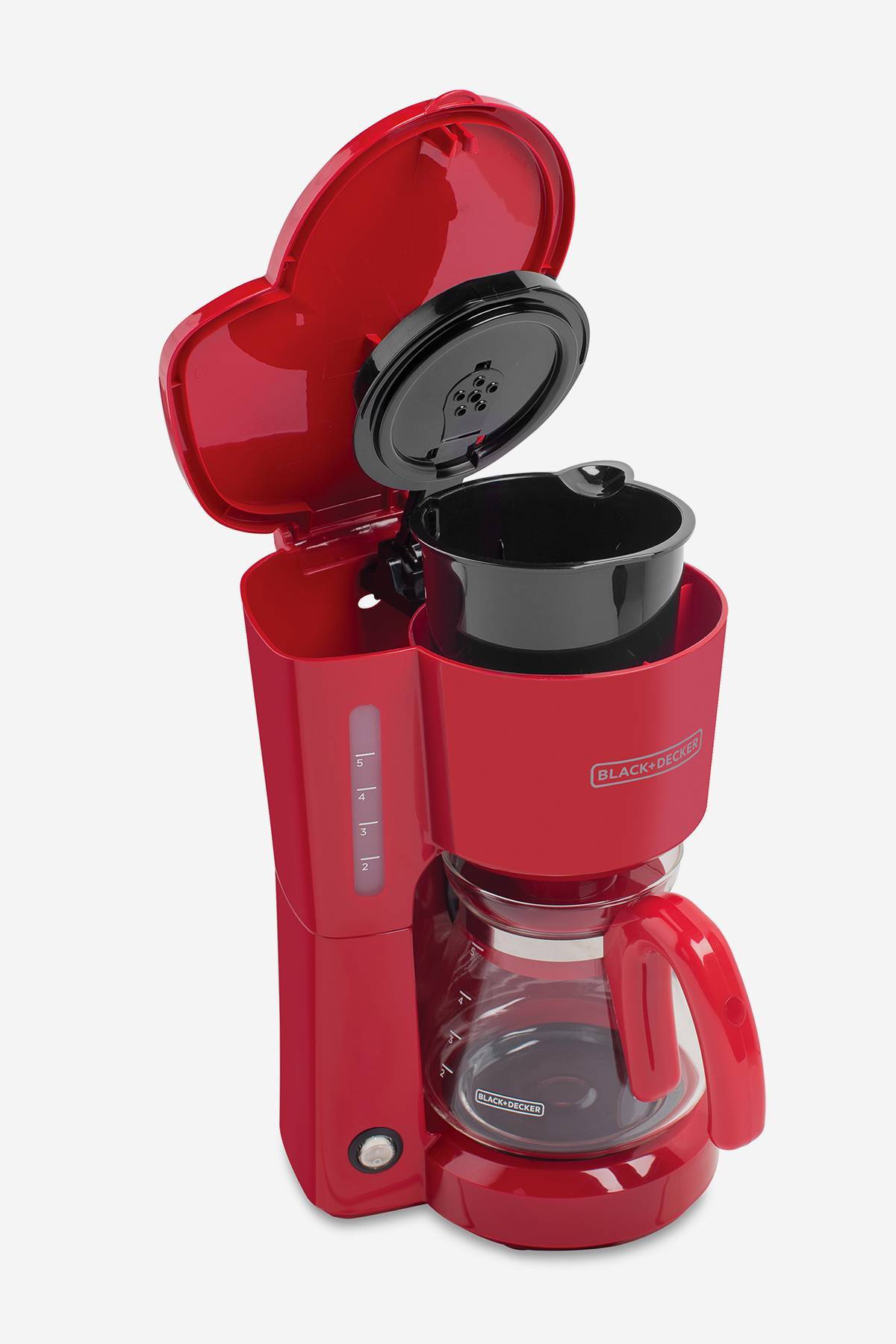 Cafetera con Filtro Permanente Black & Decker Rojo | Deprati Tienda Online