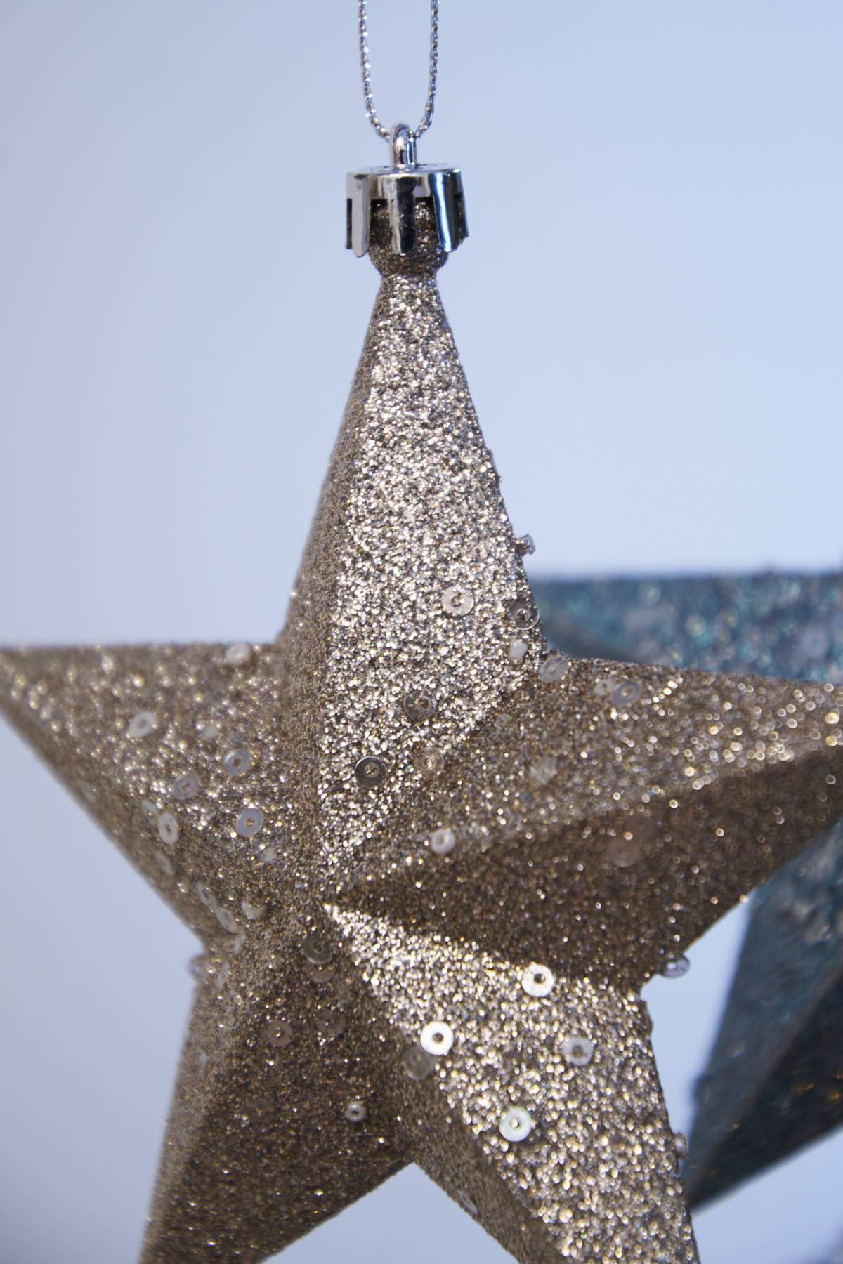 Set Estrella Colgante con Escarcha Deconova Christmas X4 | Deprati ...