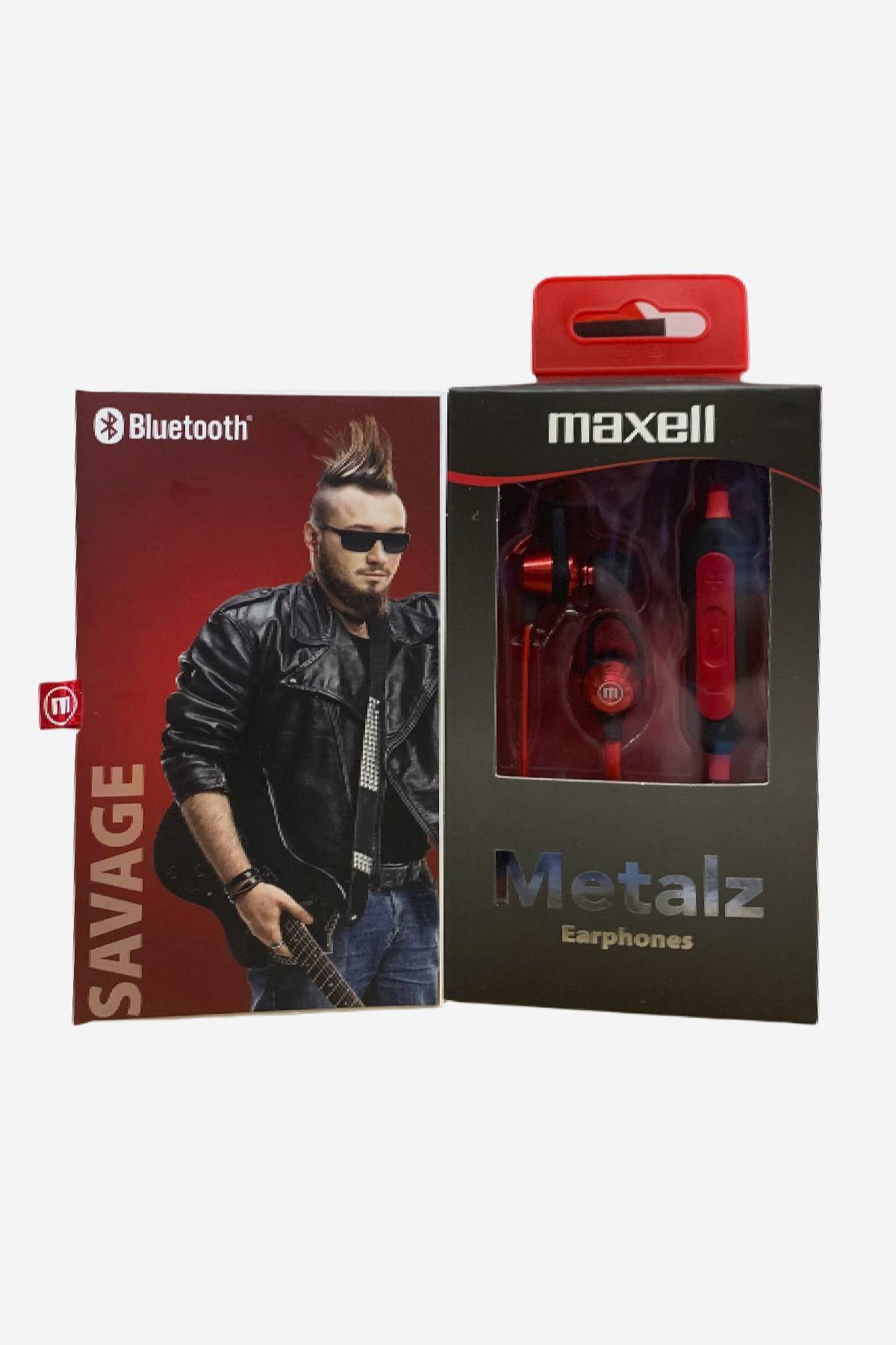 Audífonos Inalámbricos Maxell EB BT750 Metalz Rojo | Deprati Tienda Online