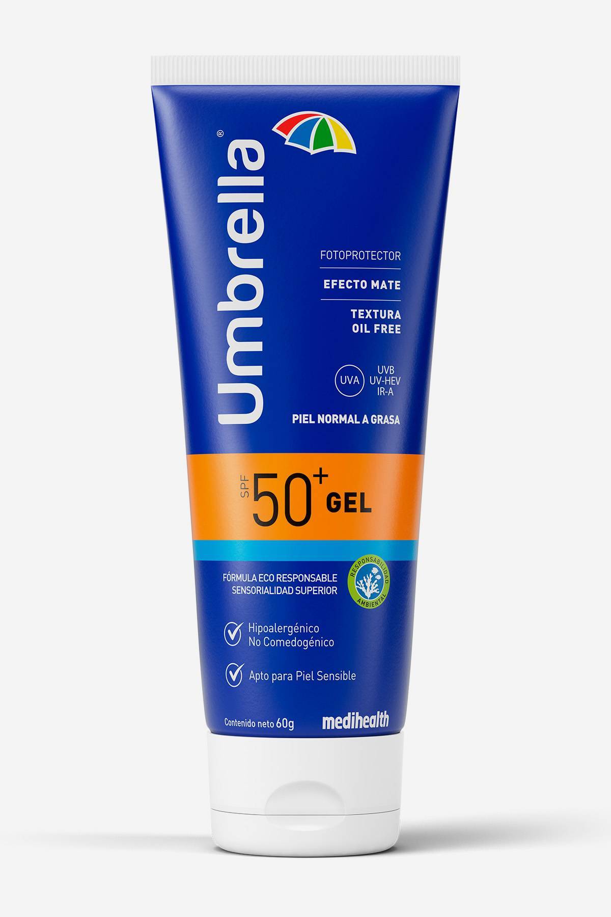 Protector Solar en Gel SPF 50+ Umbrella 60 g | Deprati Tienda Online