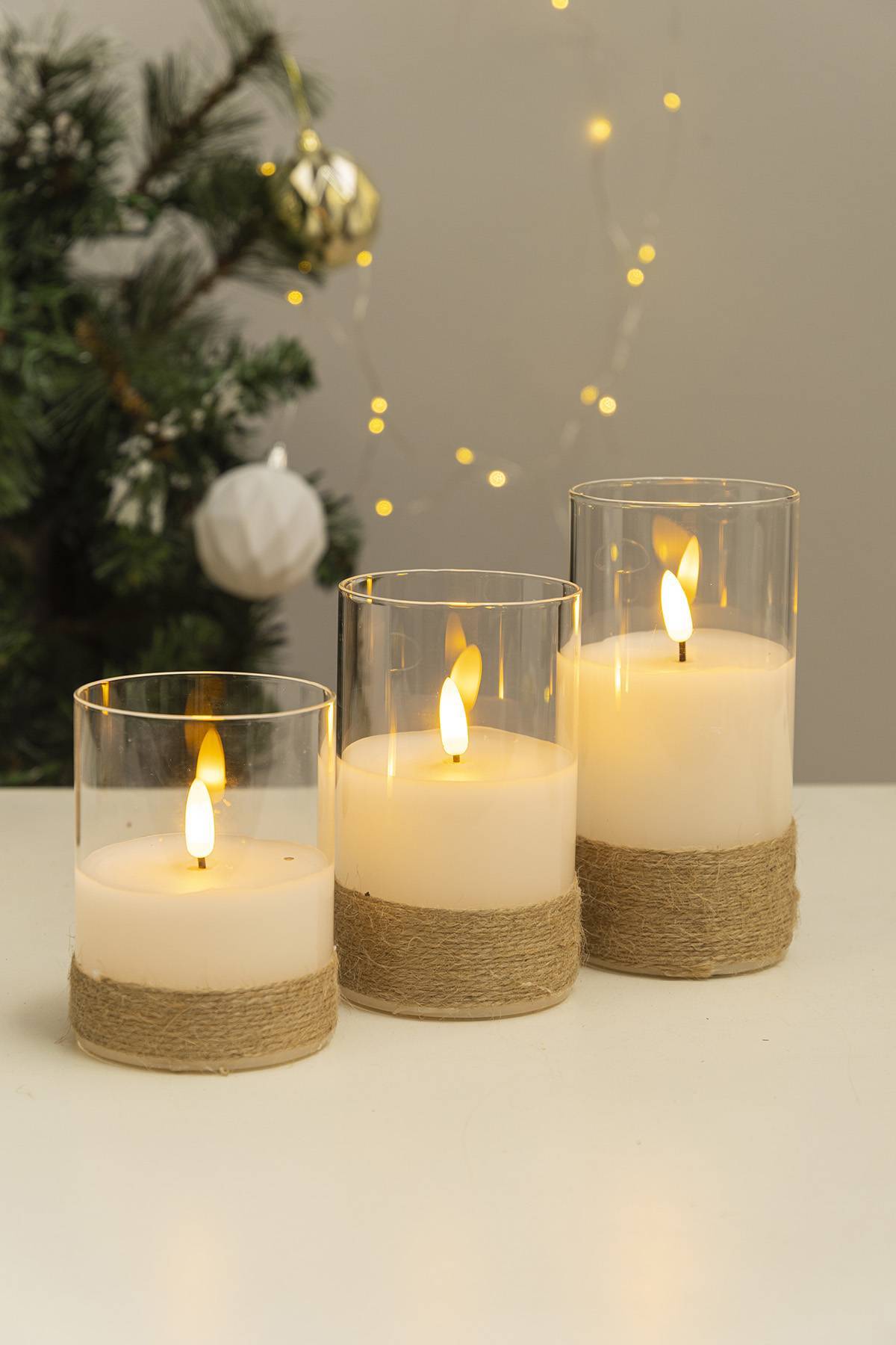 Set de Velas Decorativas Santini x3 | Deprati Tienda Online