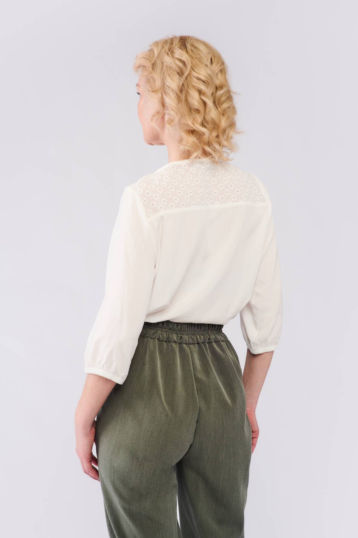 Blusa Detalle de Randa Amanda | De Prati Tienda Online