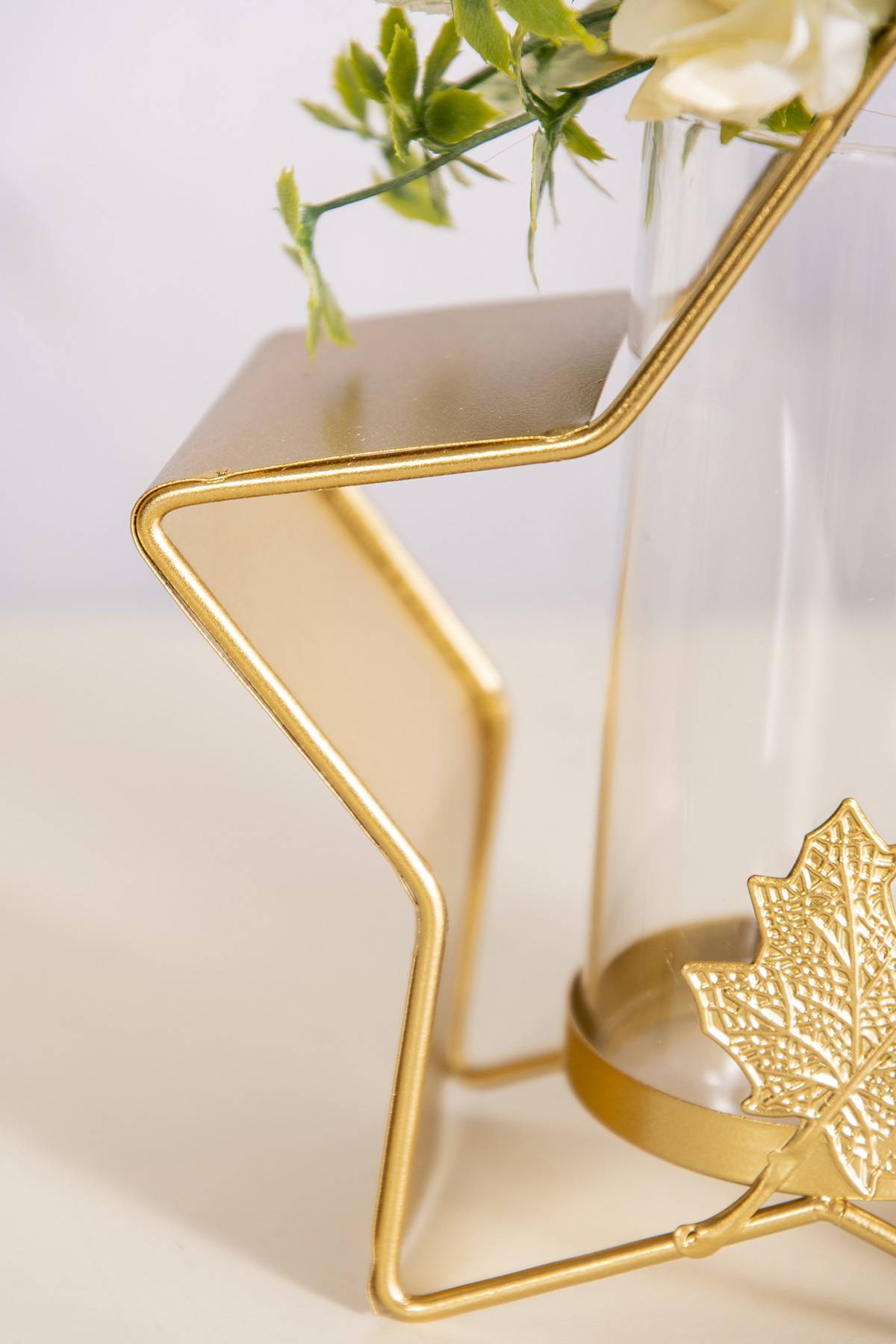 Florero Estrella Dorado Decobazar | De Prati Tienda Online