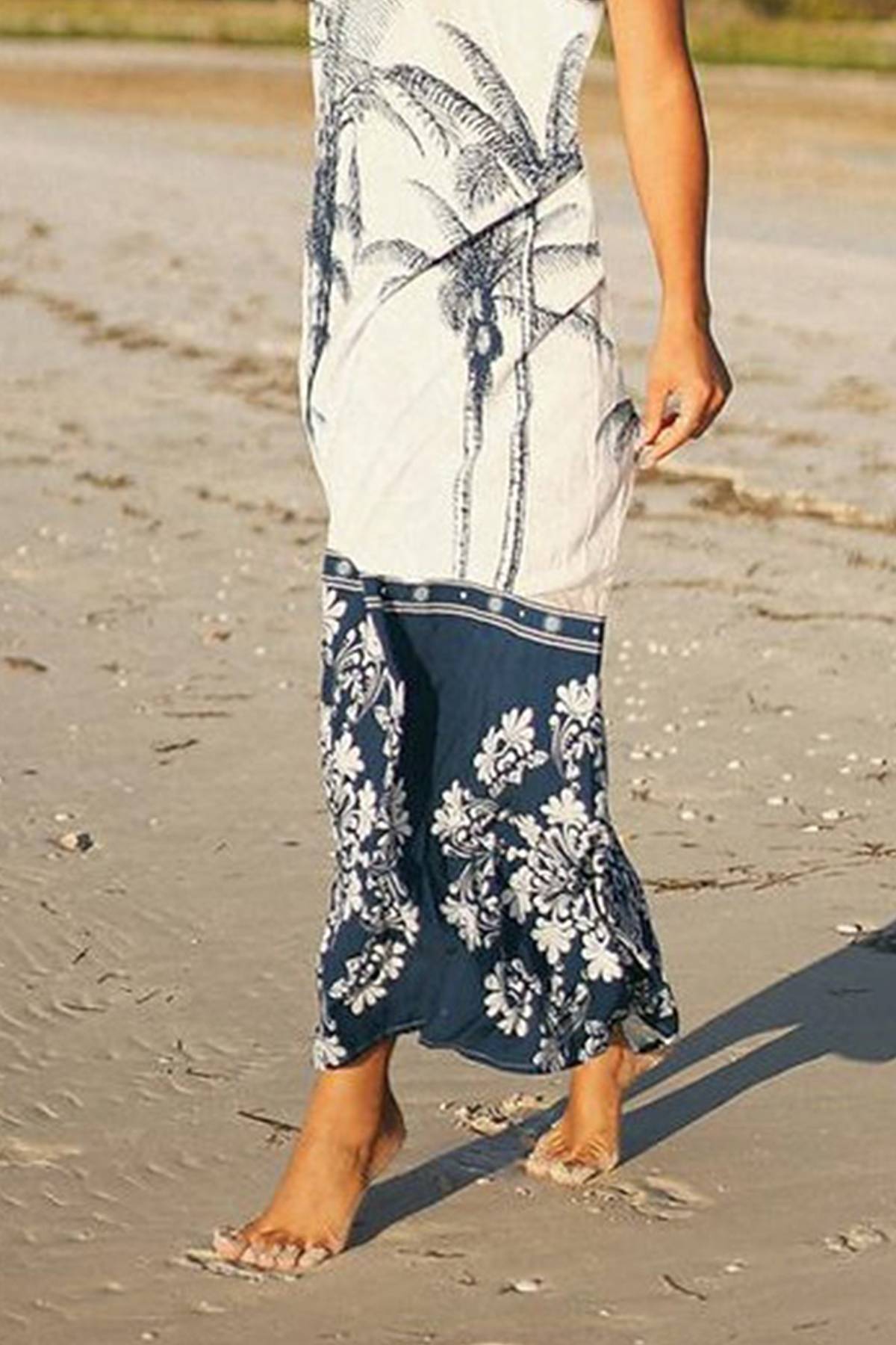 Vestido de Tiras con Prints Fiory | De Prati Tienda Online