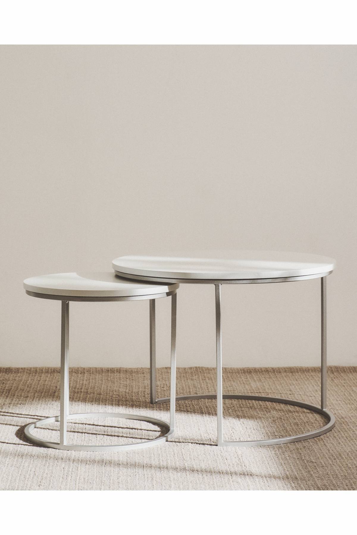 Set de Mesas Acabado Nácar Tahua X2 | Deprati Tienda Online