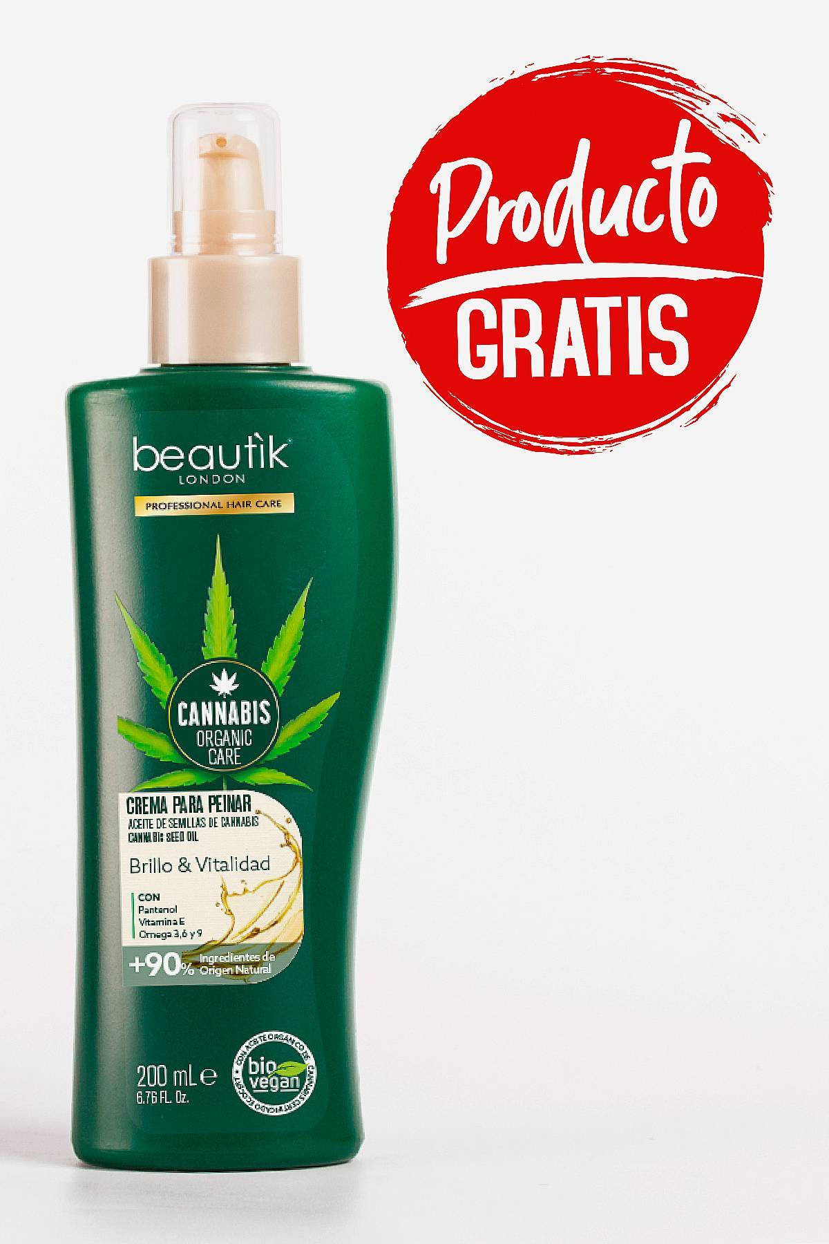 Shampoo + Acondicionador + Crema de Peinar Cannabis Beautik London ...