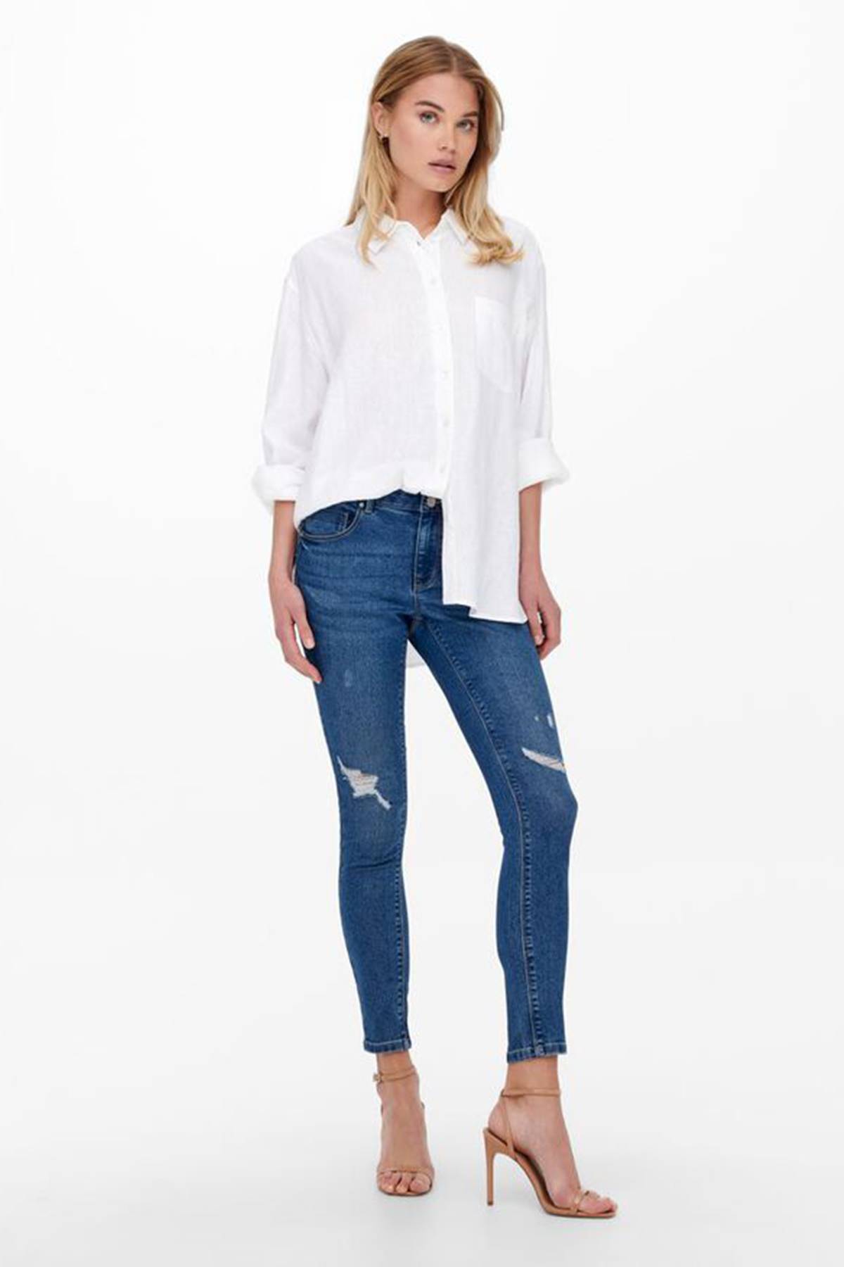 Jeans Skinny con Rasgados Only | De Prati Tienda Online