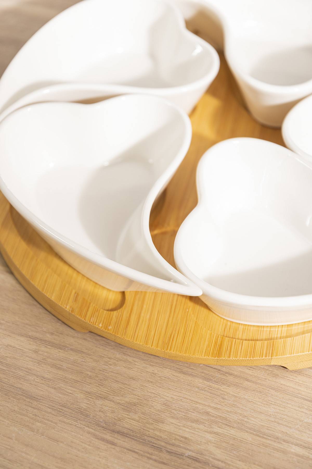 Set de Porta Bocaditos con Base de Corazón x5 | De Prati Tienda Online