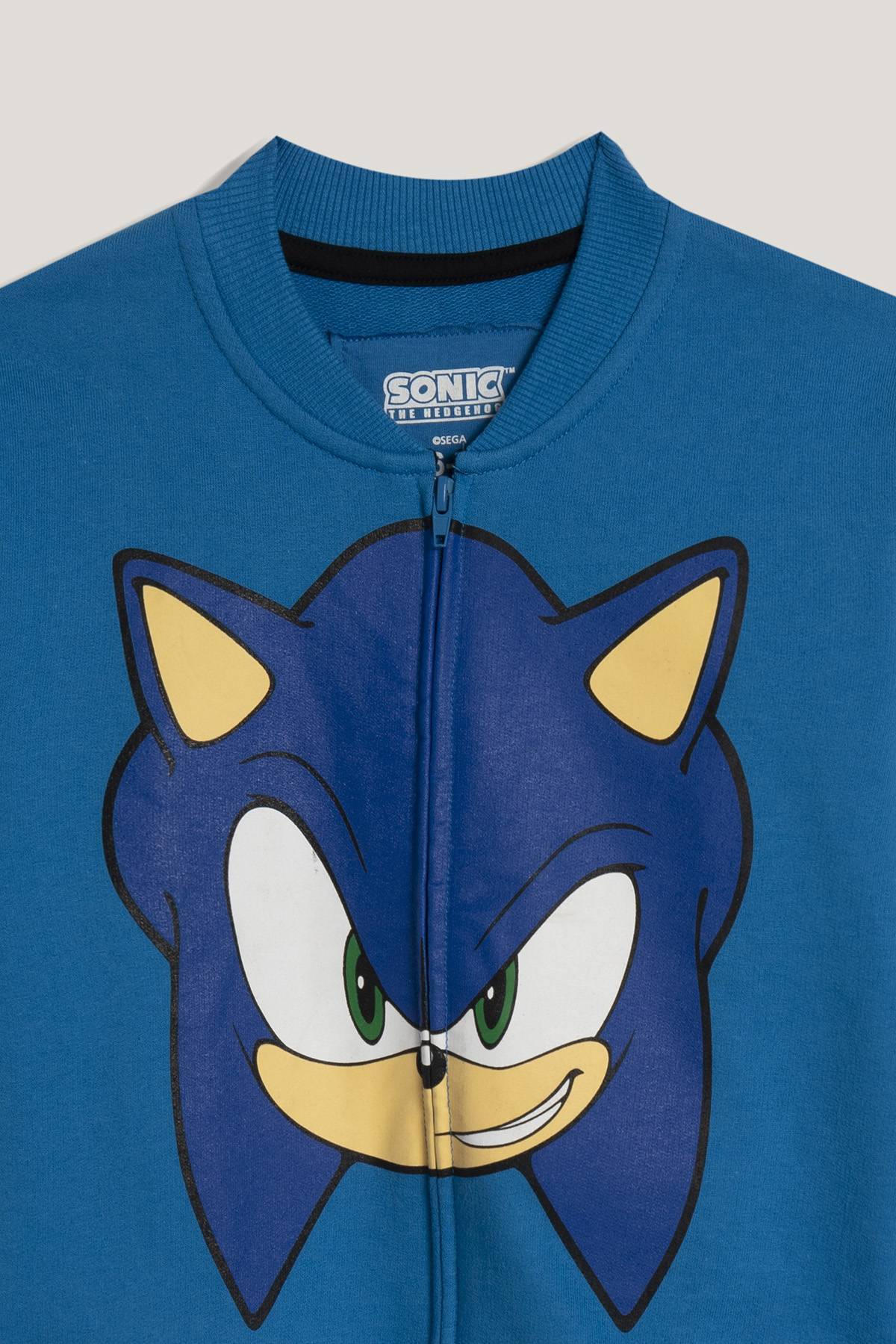 Chompa Bomber Estampada Sonic | De Prati Tienda Online