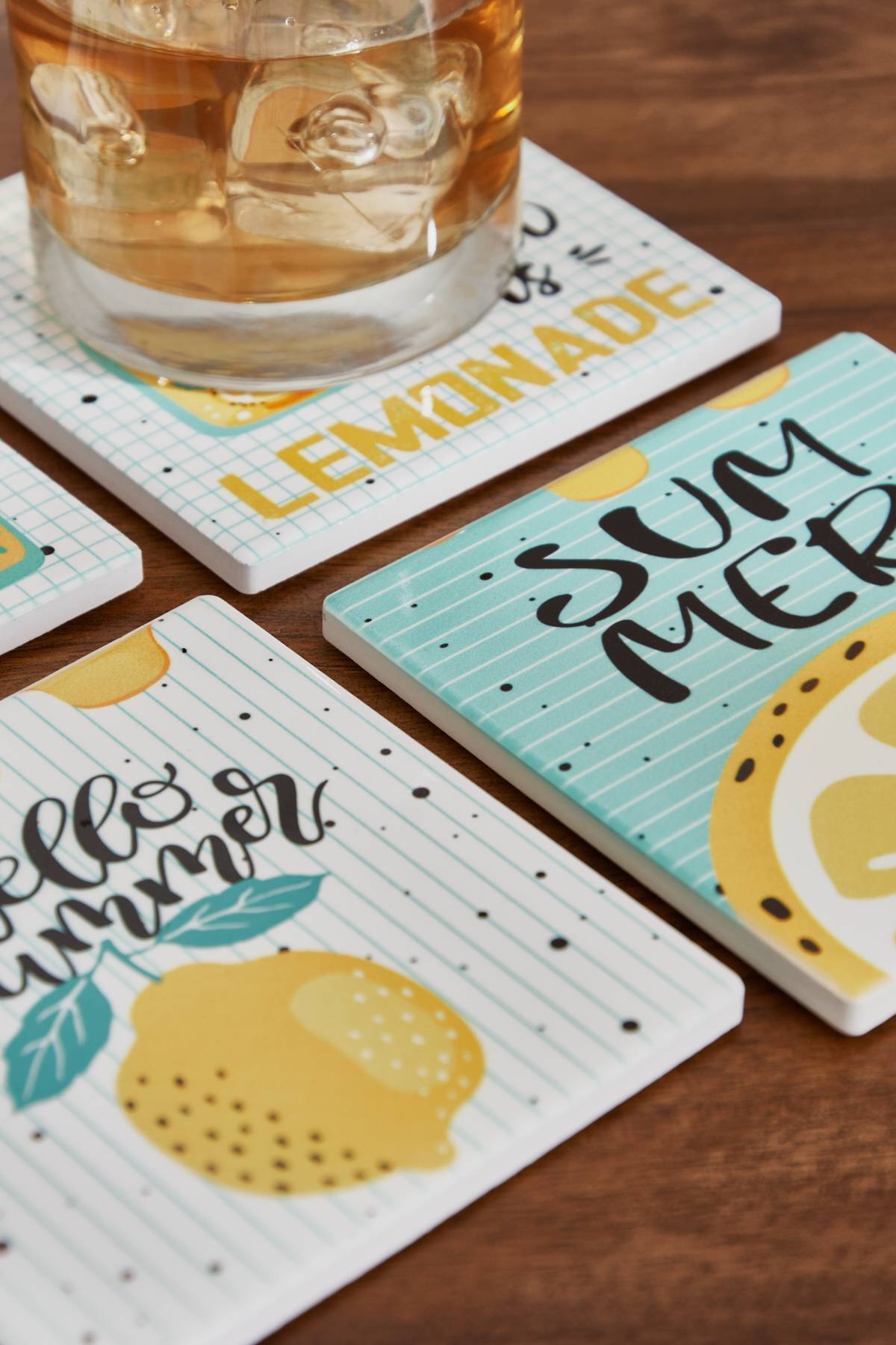 Set de Porta Vasos de Vidrio Concepts X4 | Deprati Tienda Online