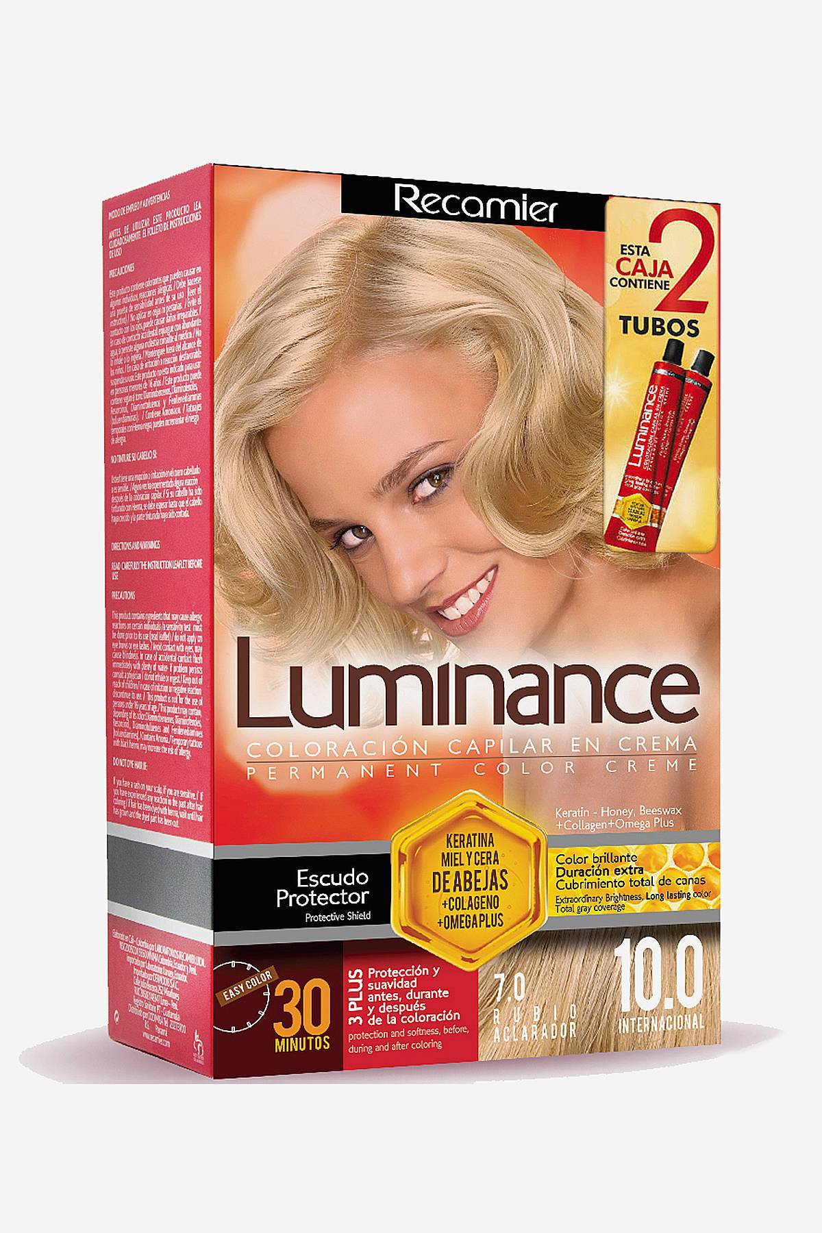 Set de tintes Luminance Recamier #10.0 Rubio aclarador x2 | Deprati ...