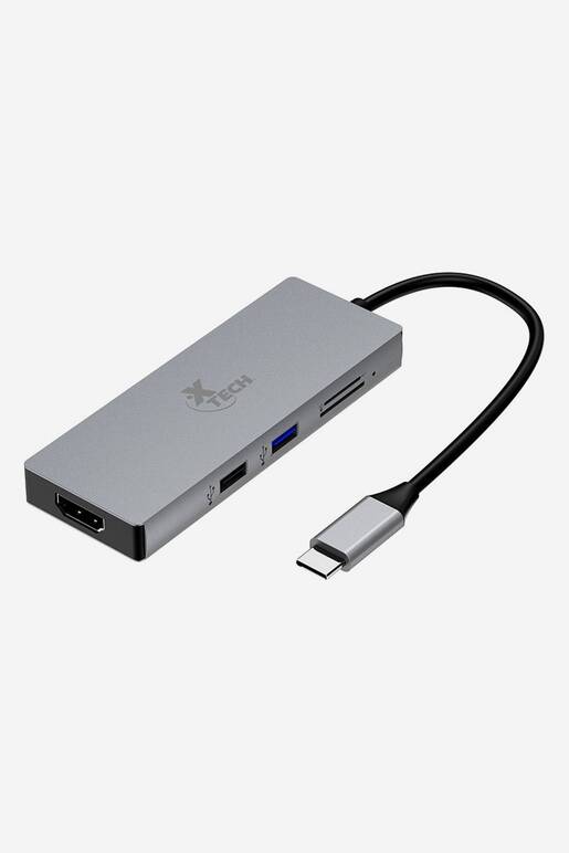 Adaptador Multipuerto USB-C 5 en 1 Xtech XTC-564 | Deprati Tienda Online