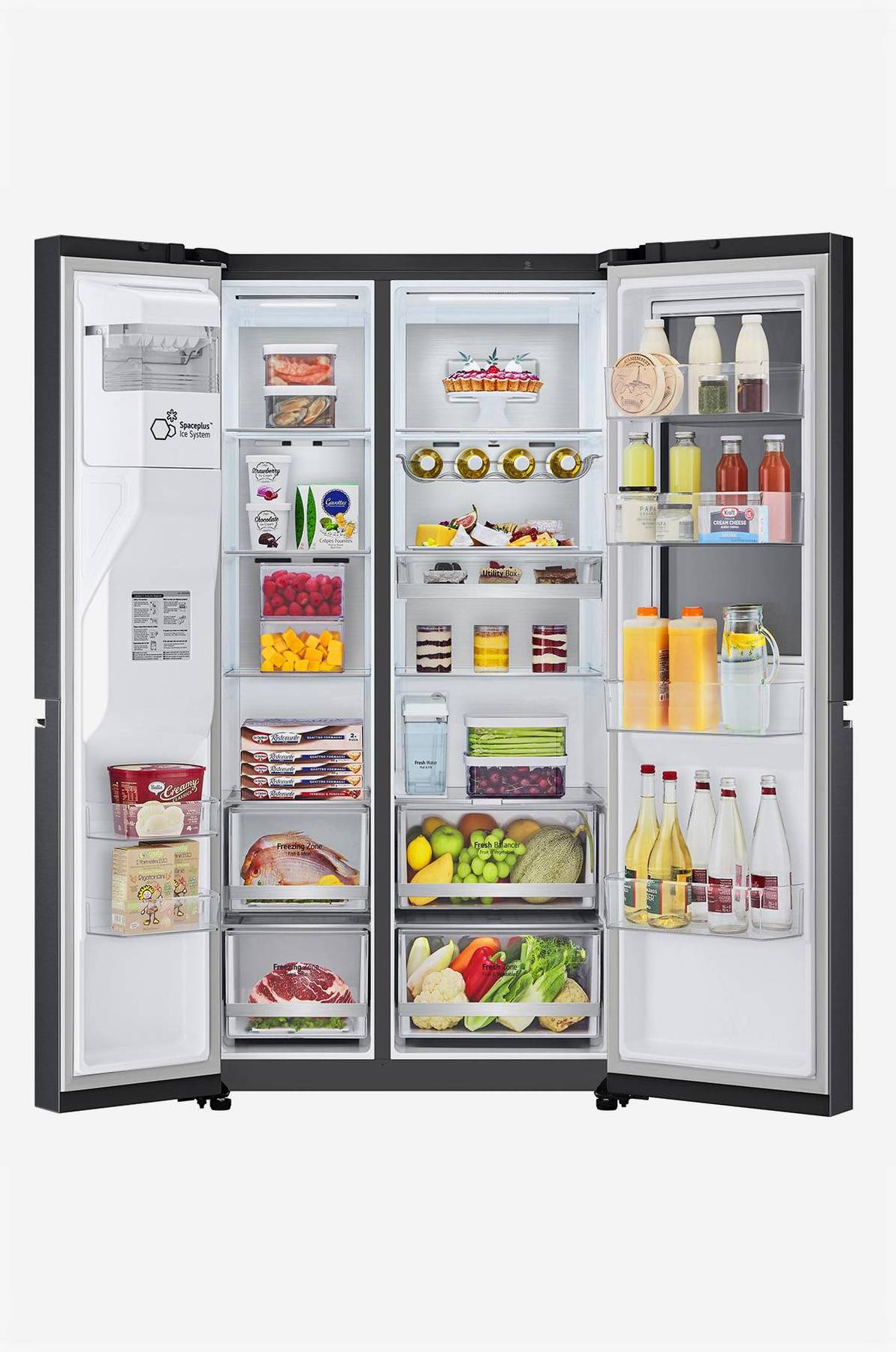 Refrigeradora Side By Side InstaView LG Negra de 674 Litros LS66SXTC ...